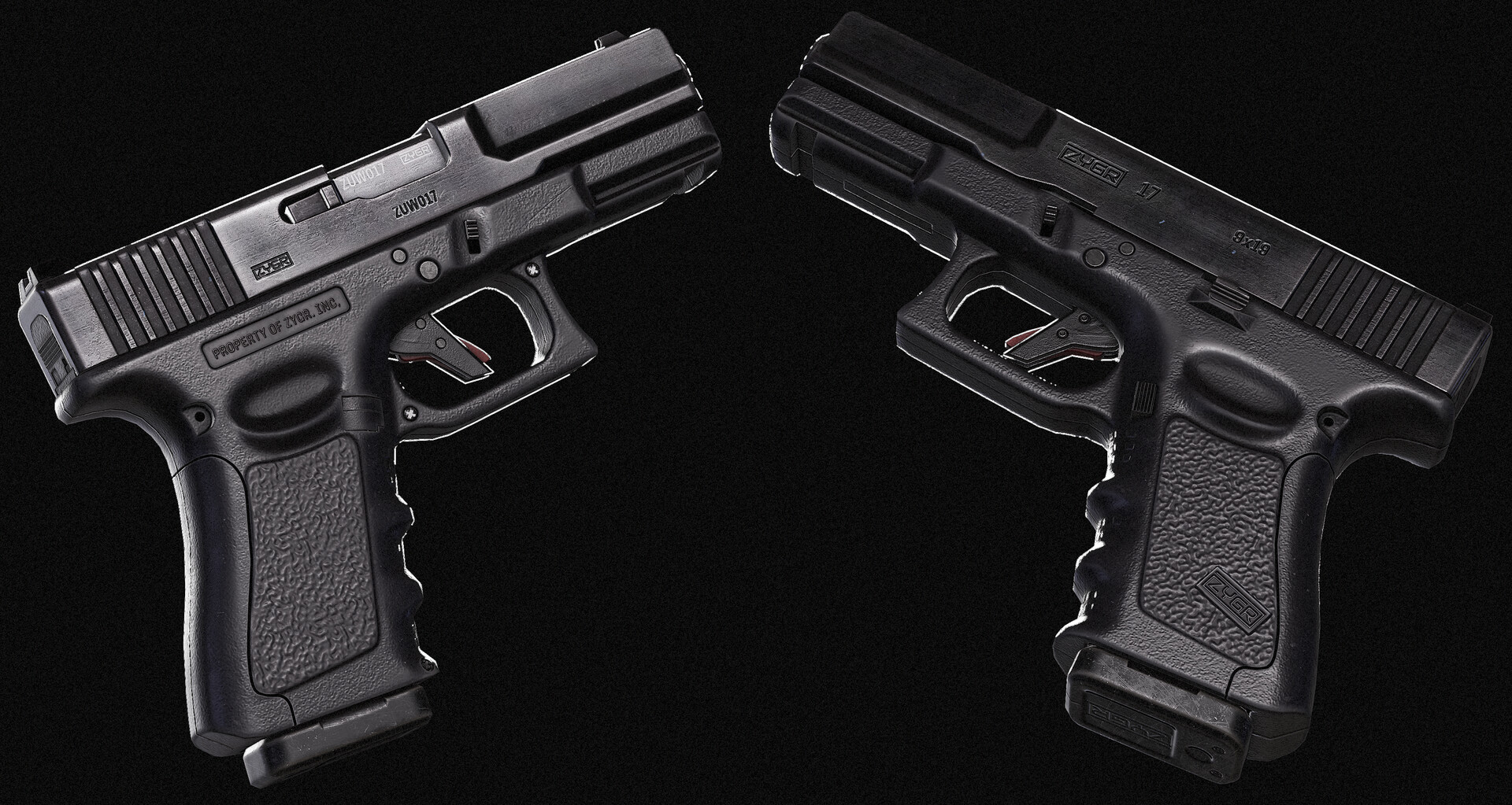 Pilgrim - Prototype 17 Handgun - Rust