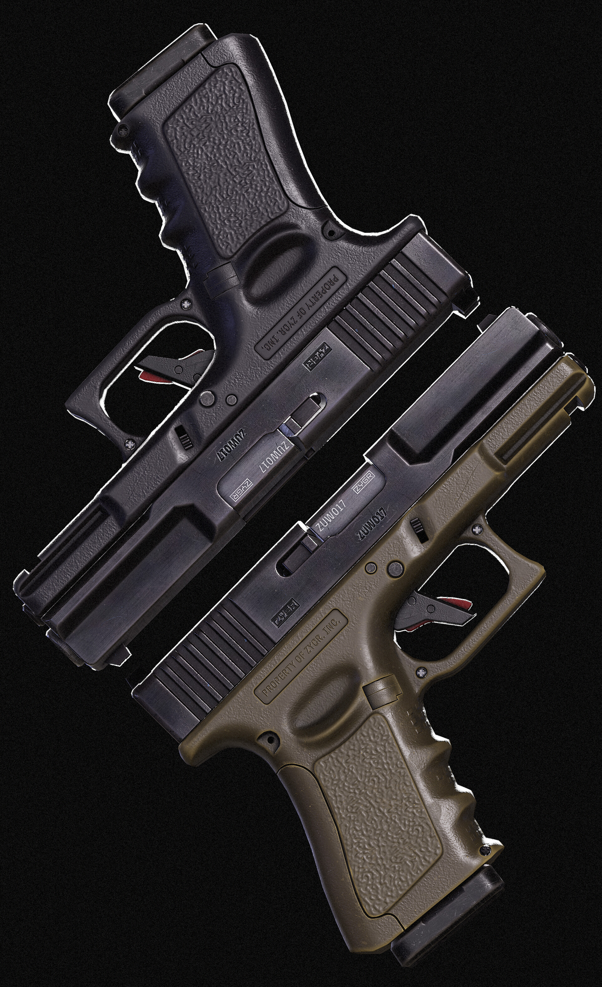 Pilgrim - Prototype 17 Handgun - Rust