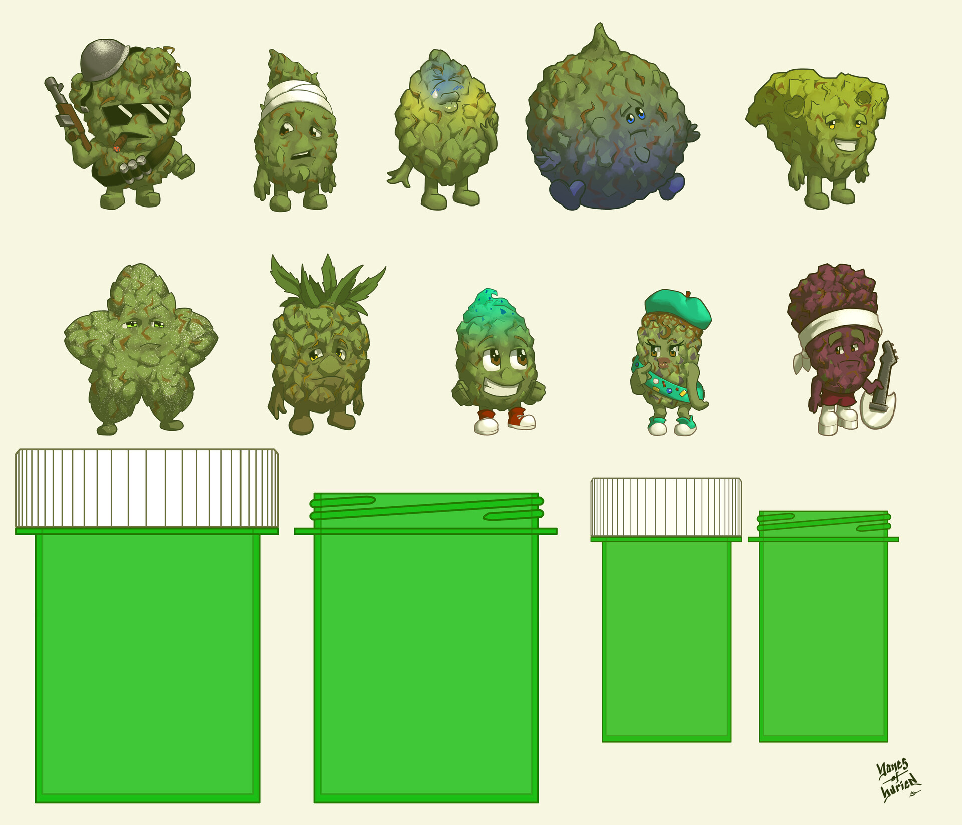 ArtStation - Bud Character Designs