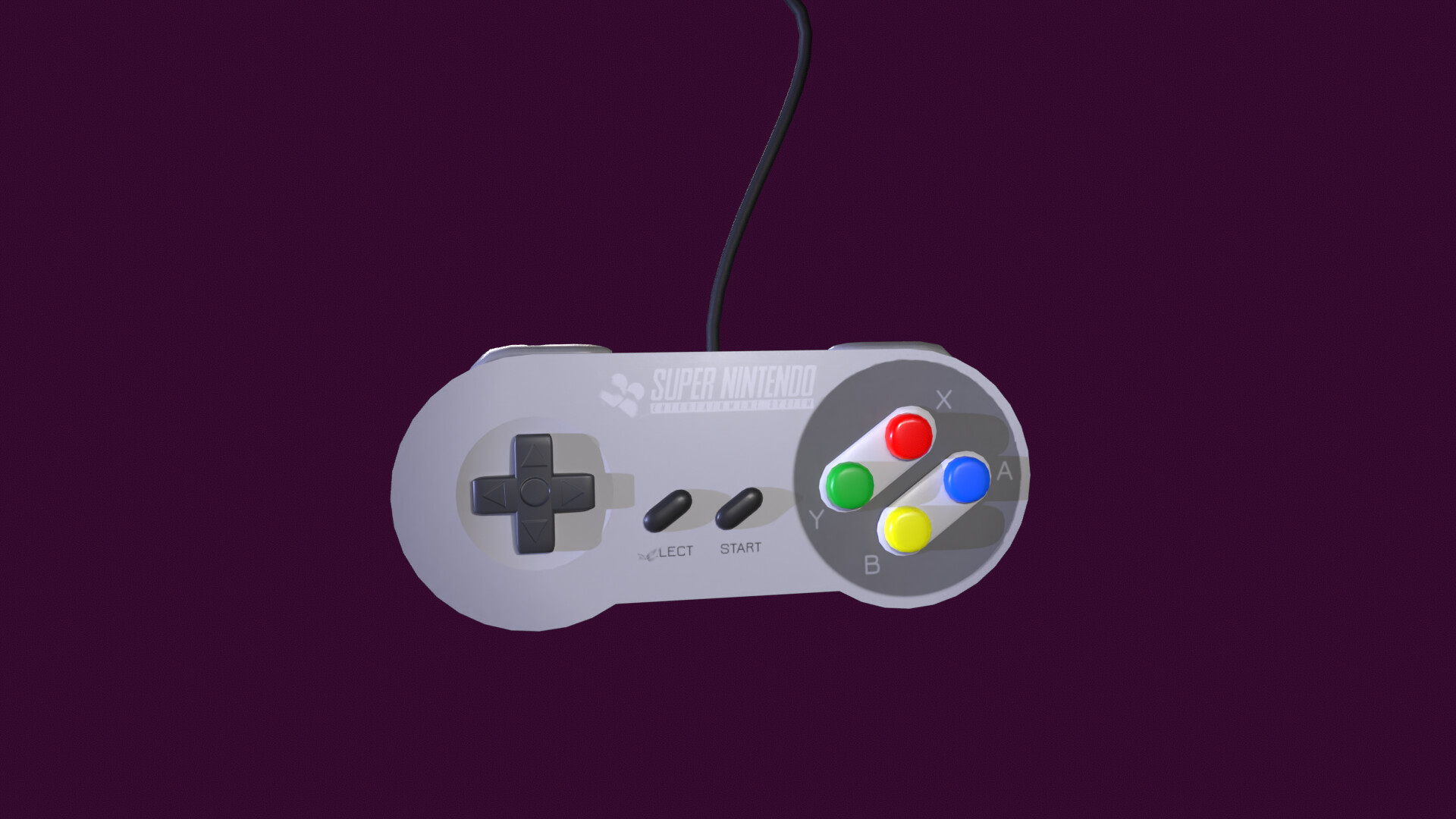 ArtStation - super nintendo gamepad