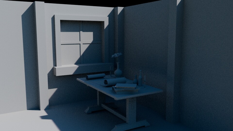 ArtStation - Sorcerer's Desk Progress