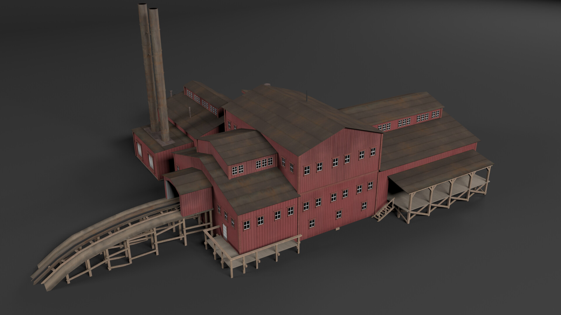 ArtStation - Red Sawmill
