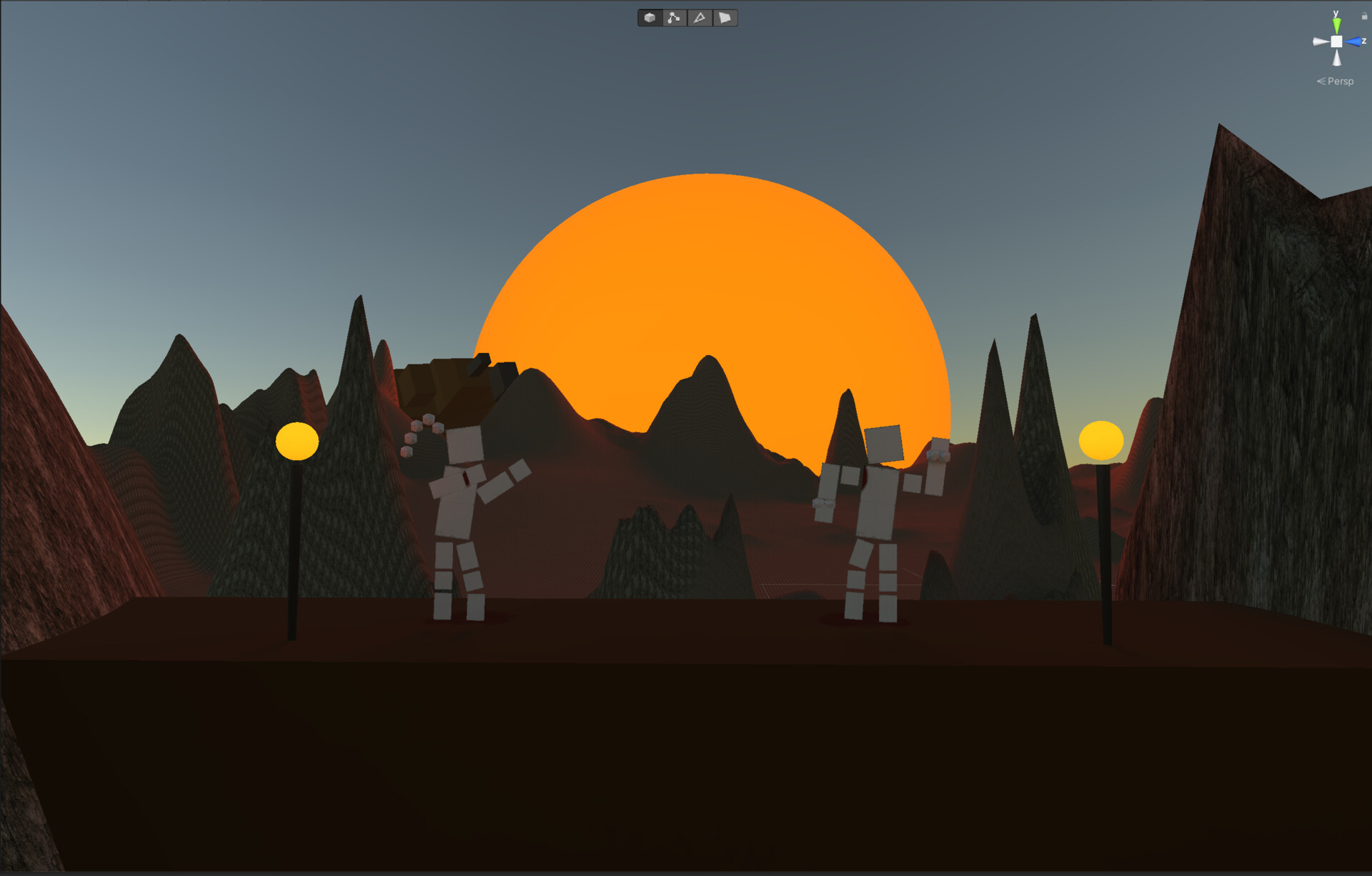 ArtStation - (1hr) Fighter Mock Up using Unity basic shapes, terrain ...