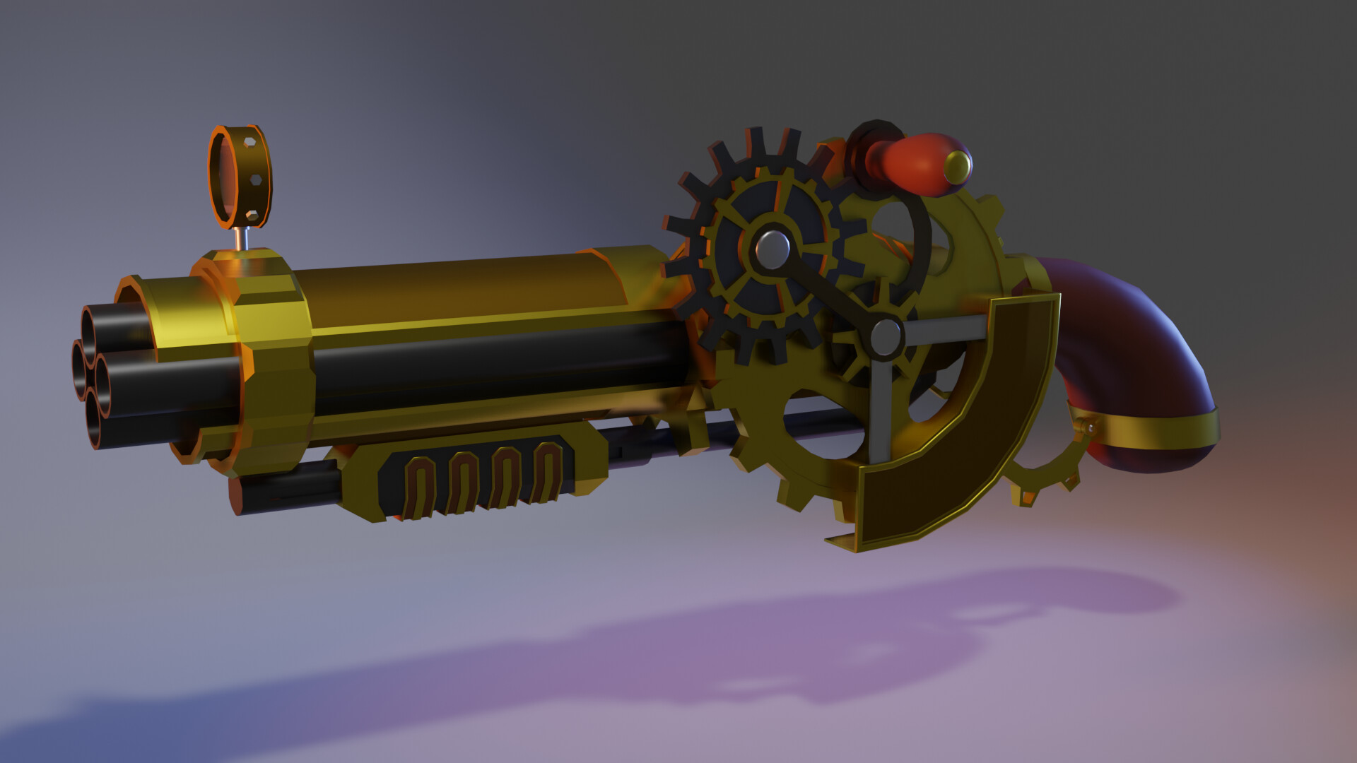 ArtStation - Steampunk Weapon