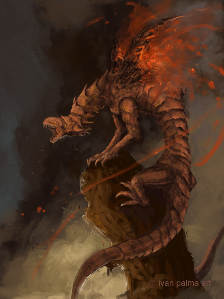 ArtStation - volcanic dragon