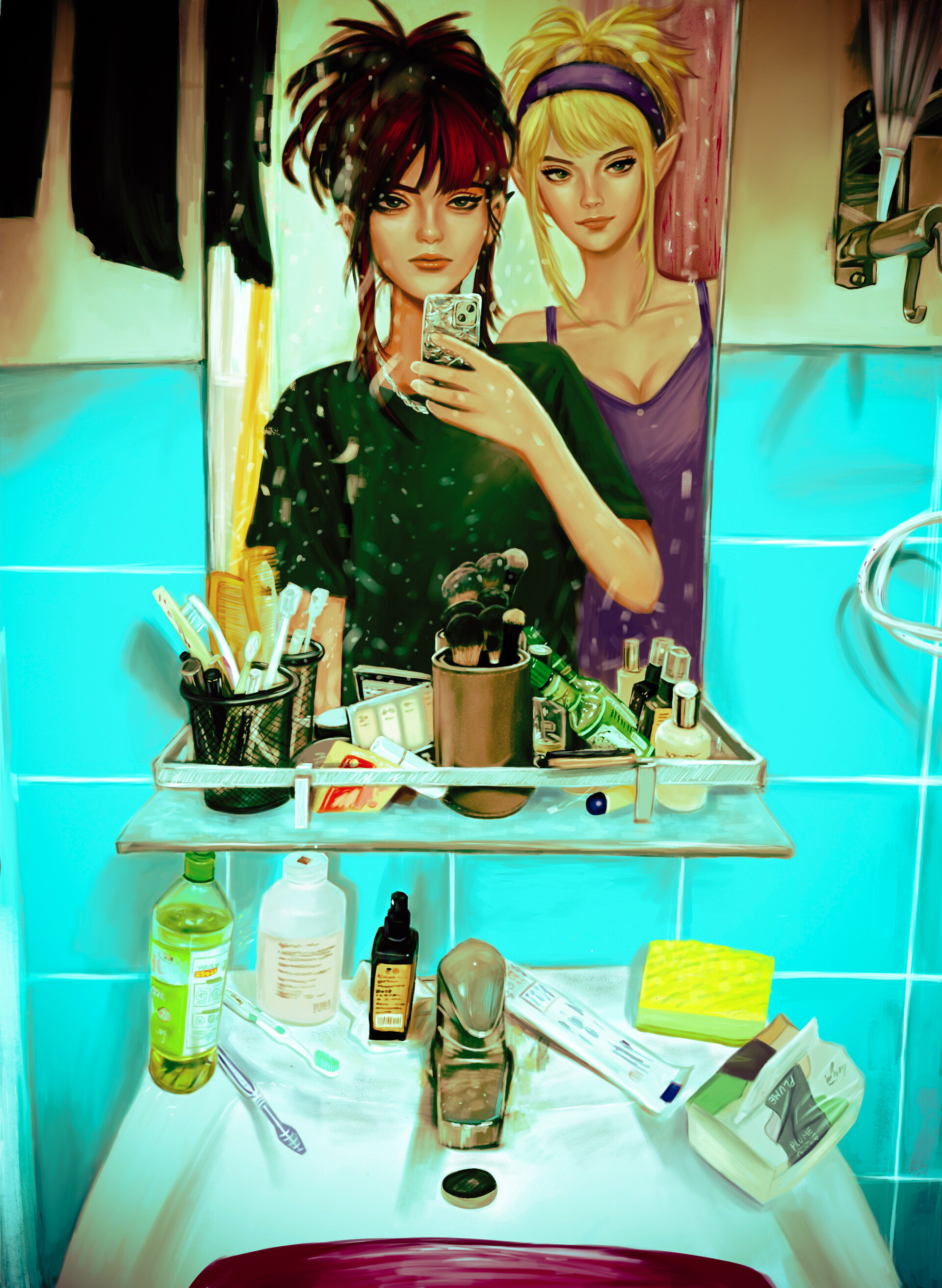 ArtStation - Messy Bathroom
