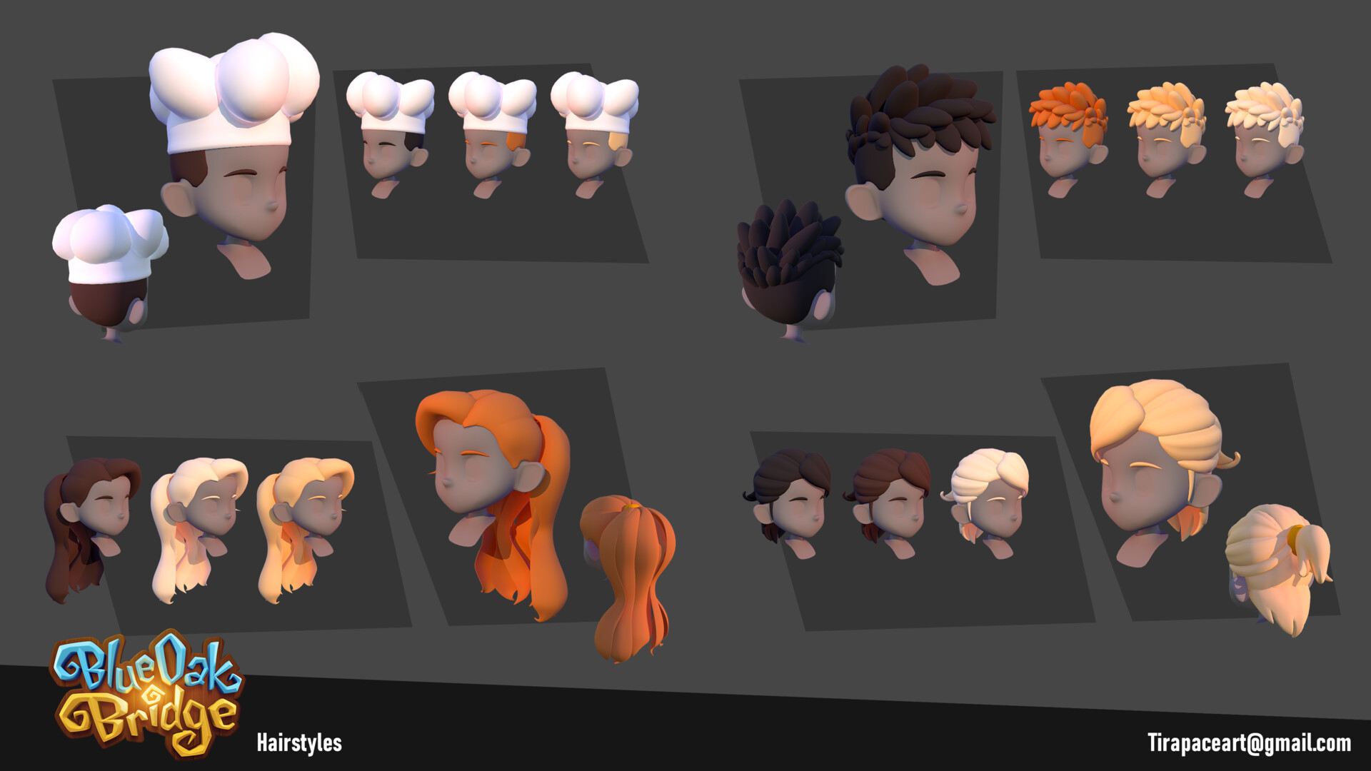 Tira Pace - Blue Oak Bridge: Hairstyle Pack 1