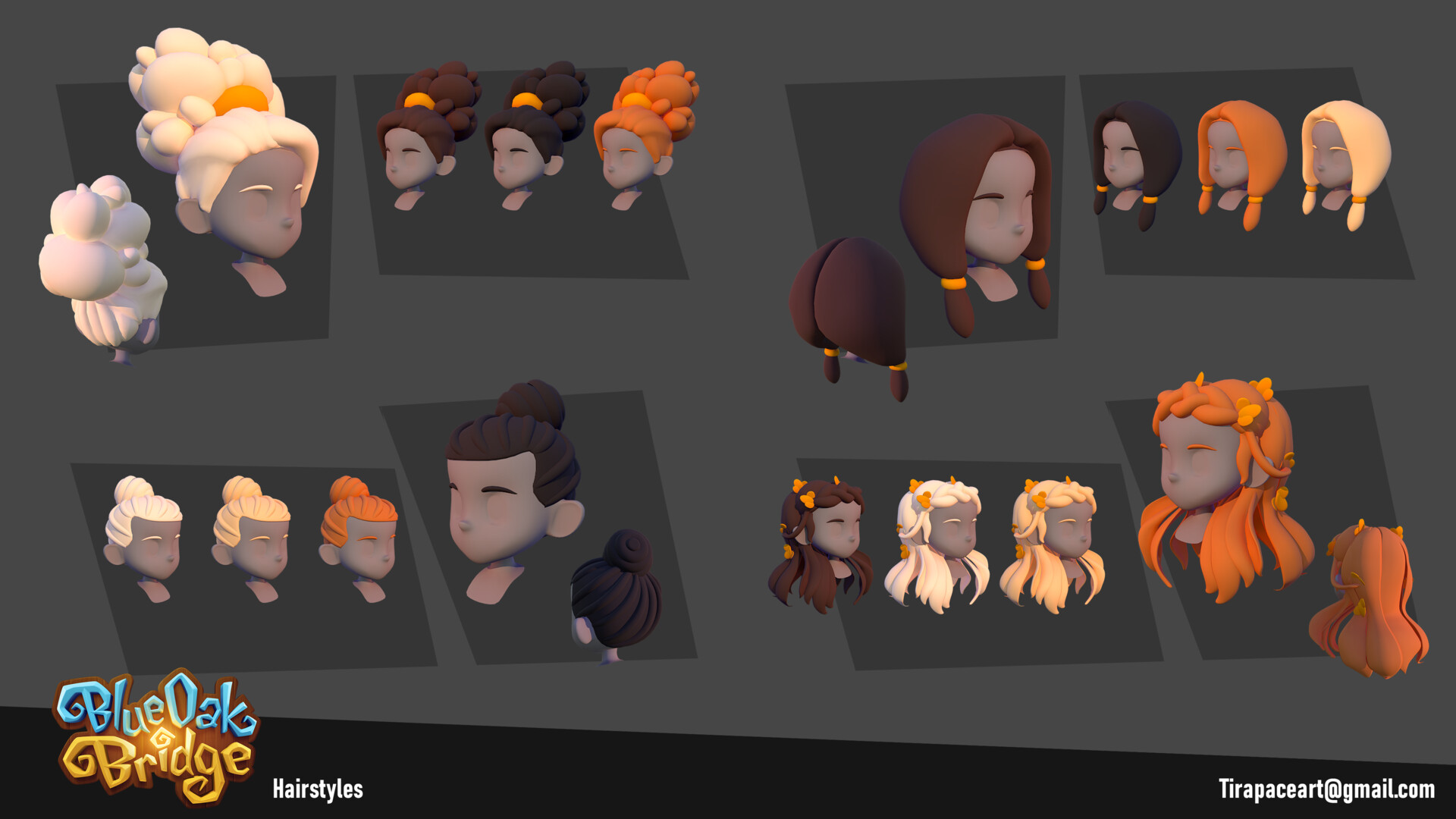 Tira Pace - Blue Oak Bridge: Hairstyle Pack 1