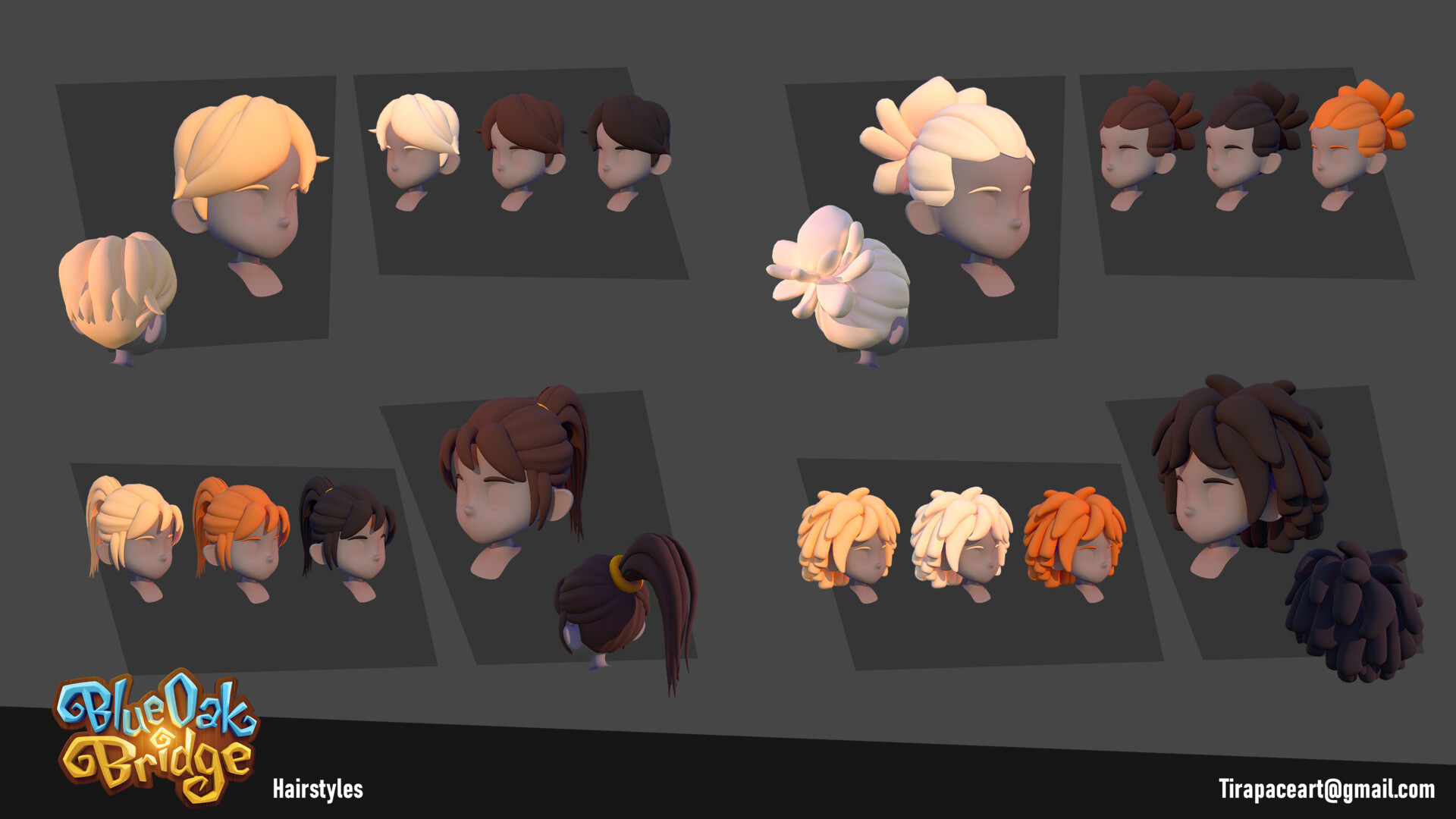 Tira Pace - Blue Oak Bridge: Hairstyle Pack 1