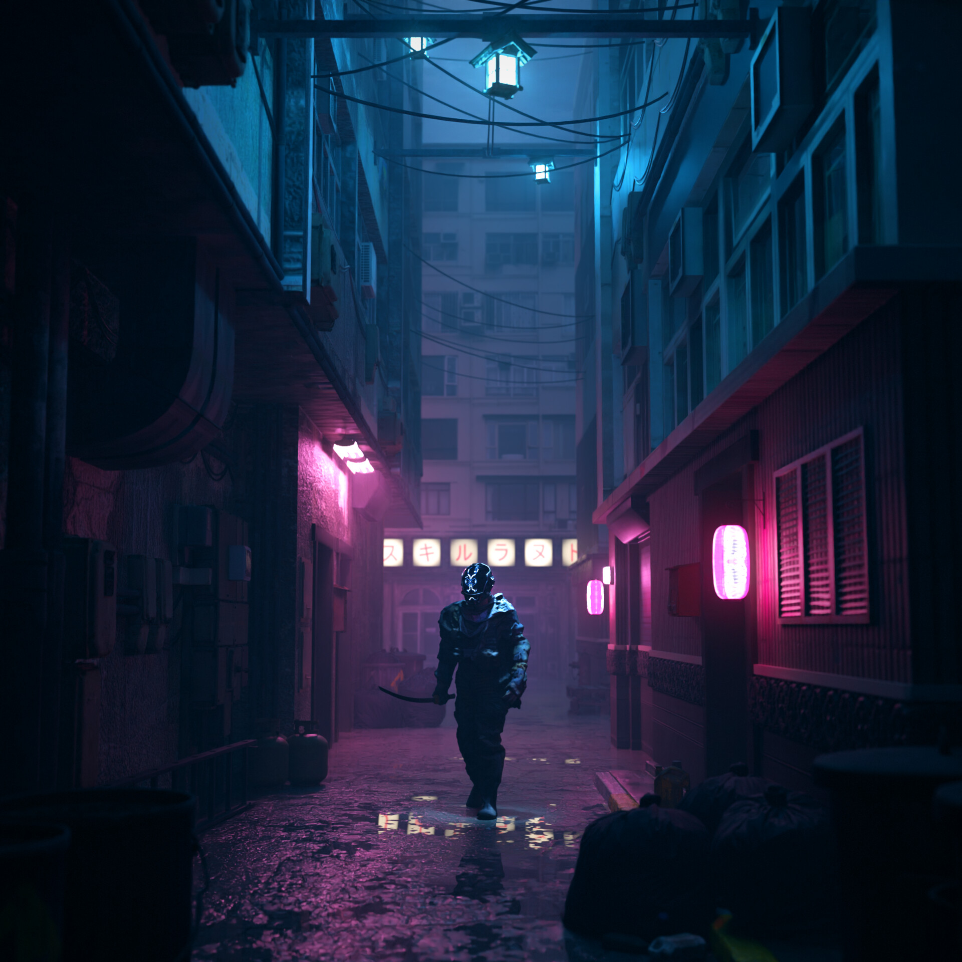 ArtStation - Cyberpunk Alley - Concept Art