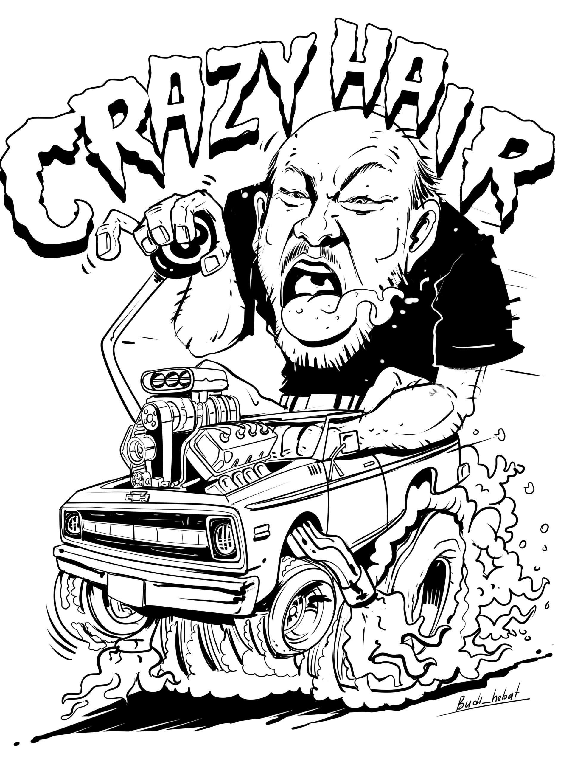 rat fink coloring pages printable