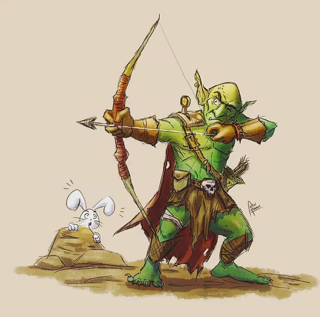 ArtStation - goblin archer and props