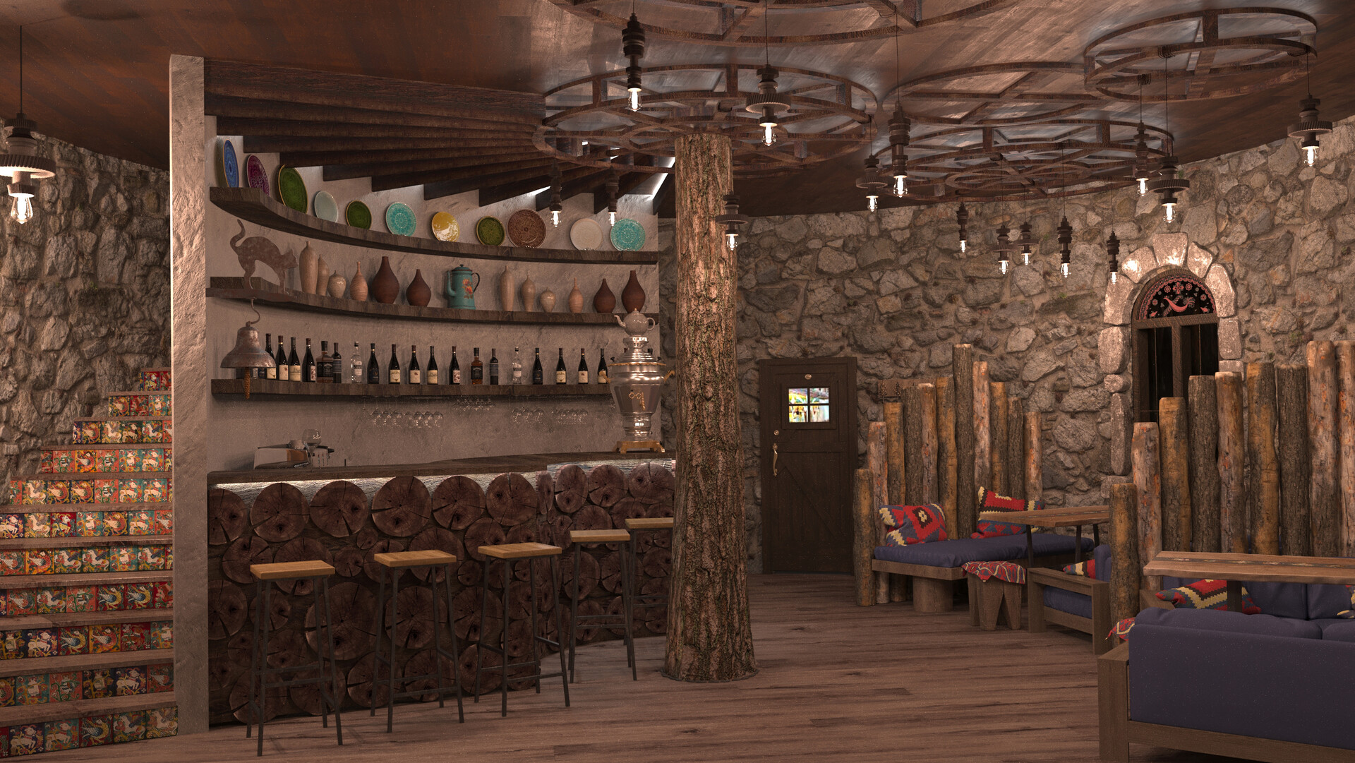 ArtStation - "Mill" restaurant design project