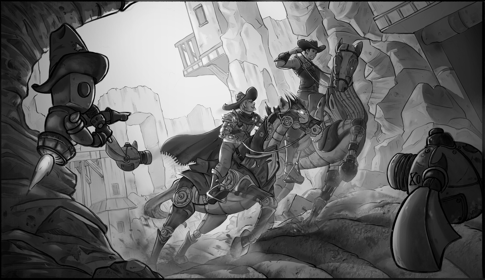 Vanessa Elvina - Wild West-Automaton Horse Racing