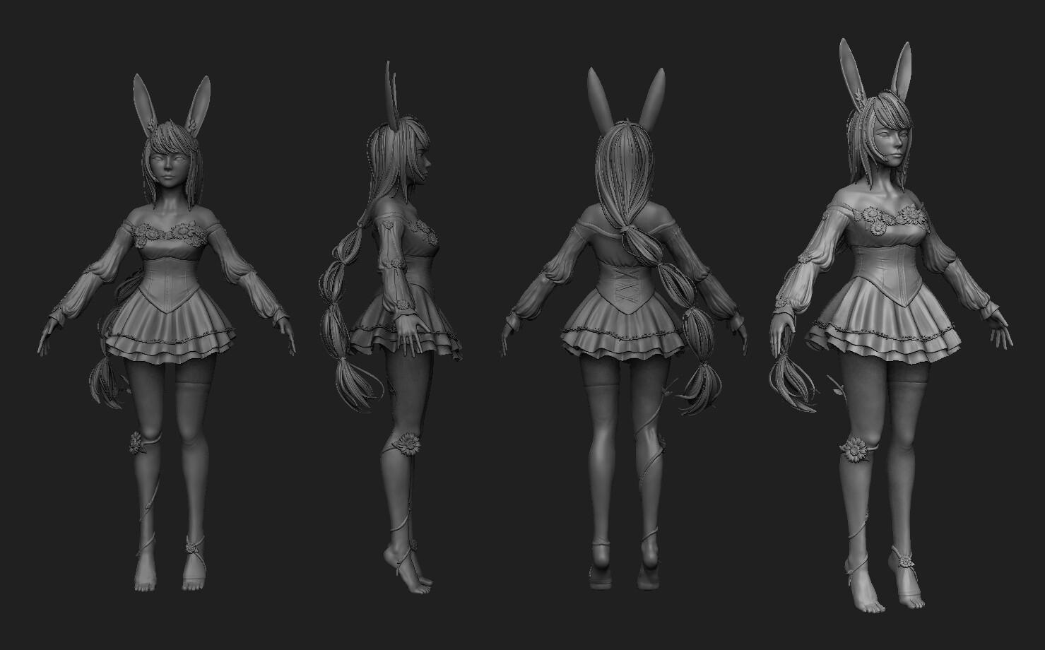 Anna Jin - Bunny Girl Character Design