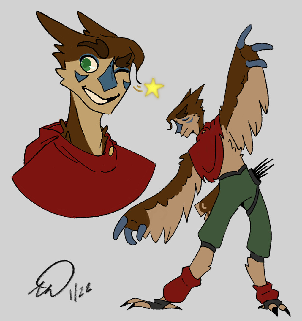 Tenaiah Oberle - Finnegan character design