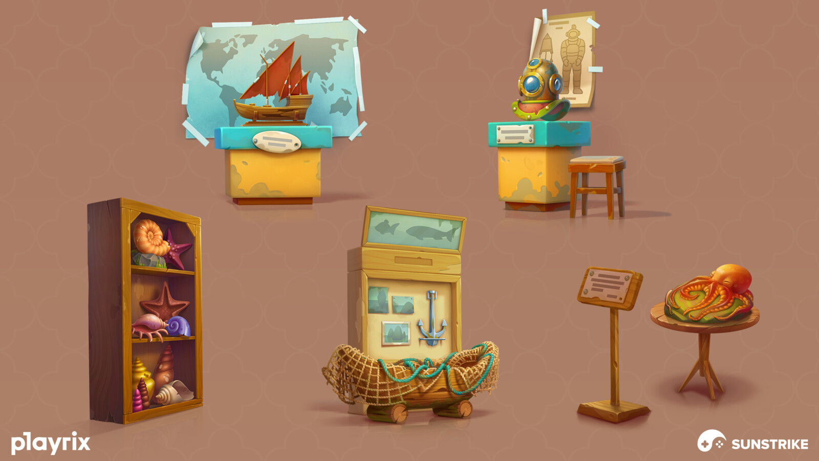 SunStrike Studios - Fishdom environment objects