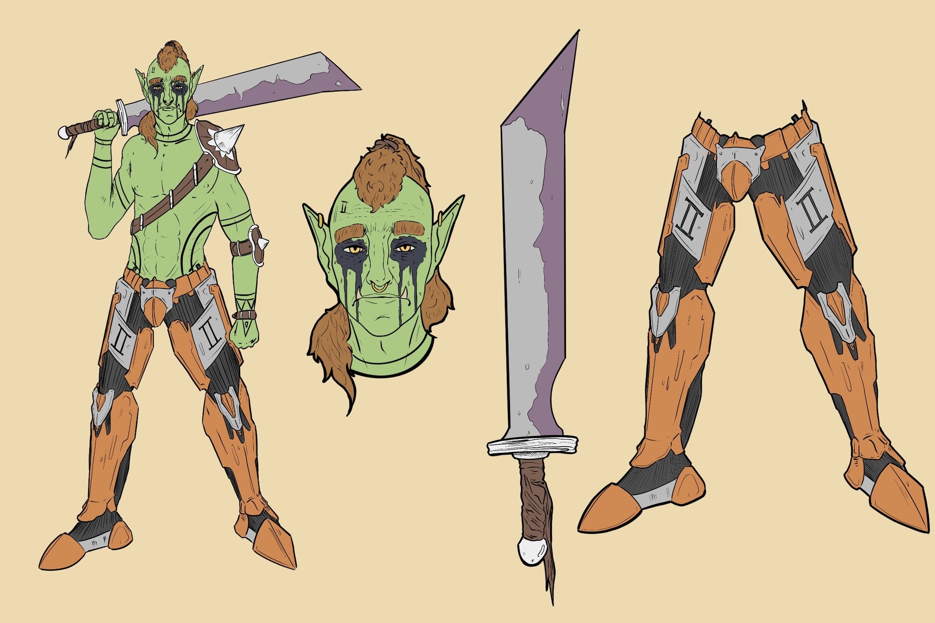 ArtStation - Character Design of Cyborg-Goblin pt.1