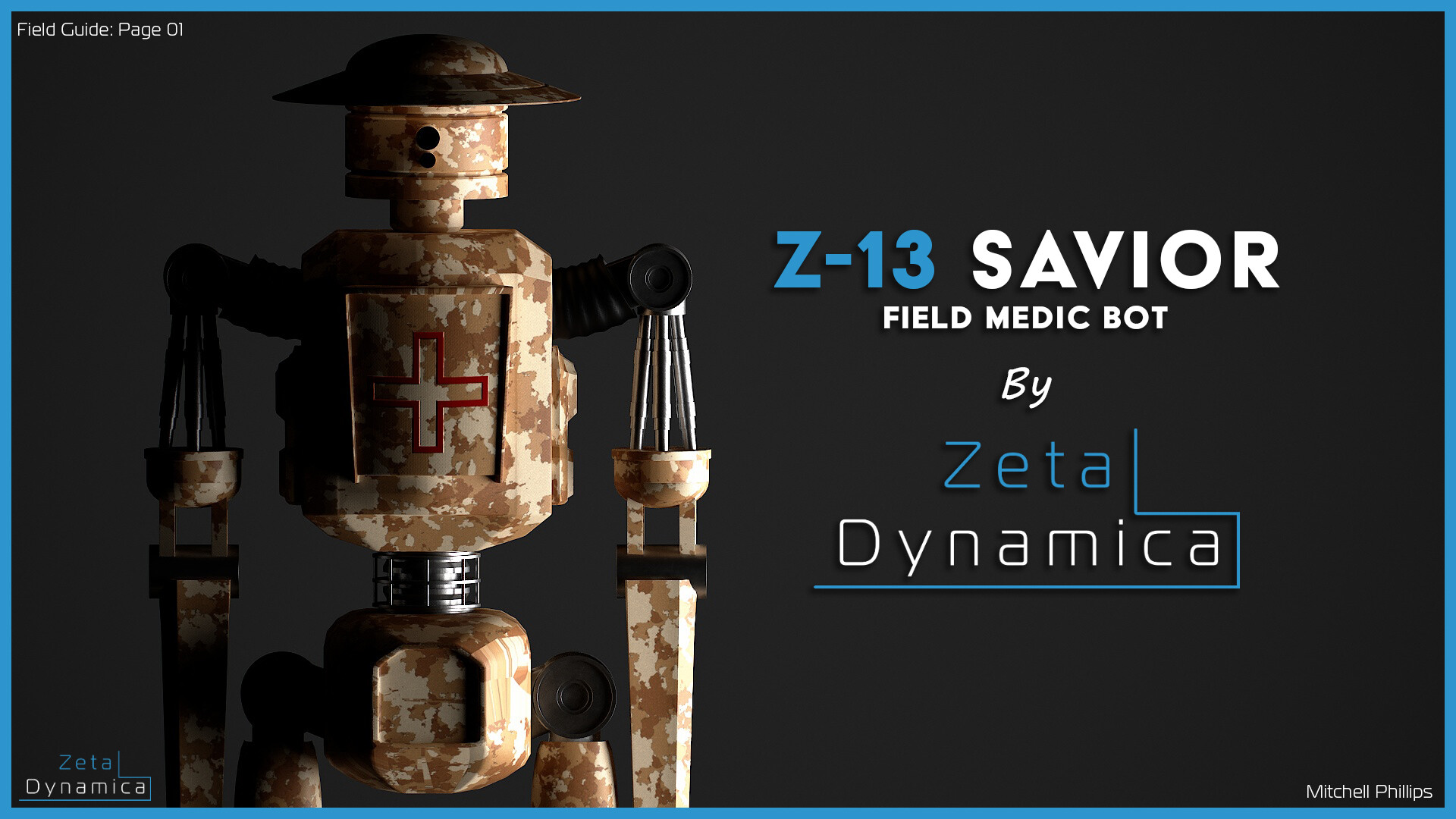 Mitch Phillips - Z-13 Savior Field Medic Robot | Hard Surface Robot Concept