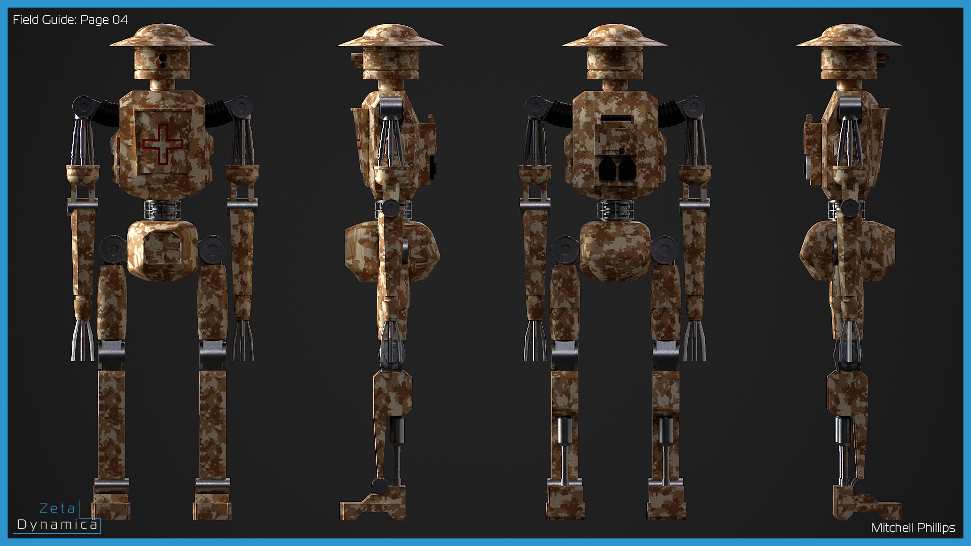 Mitch Phillips - Z-13 Savior Field Medic Robot | Hard Surface Robot Concept