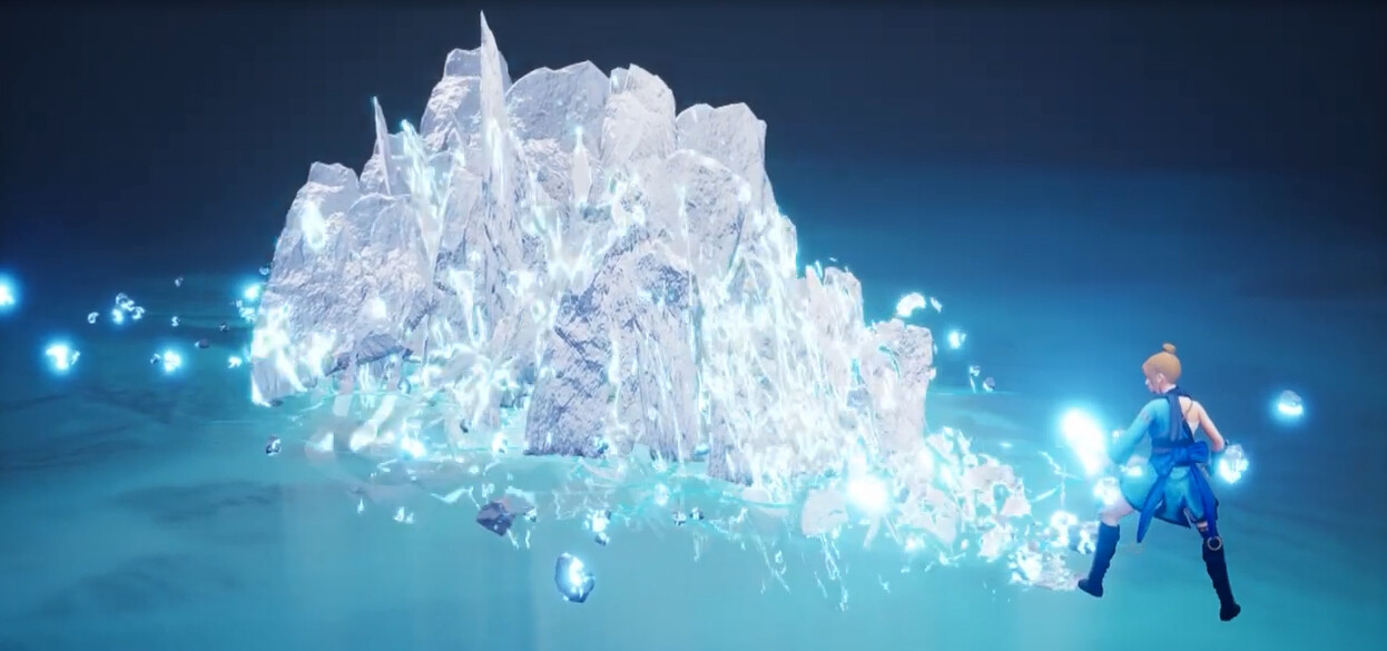 ArtStation - Ice stones effect
