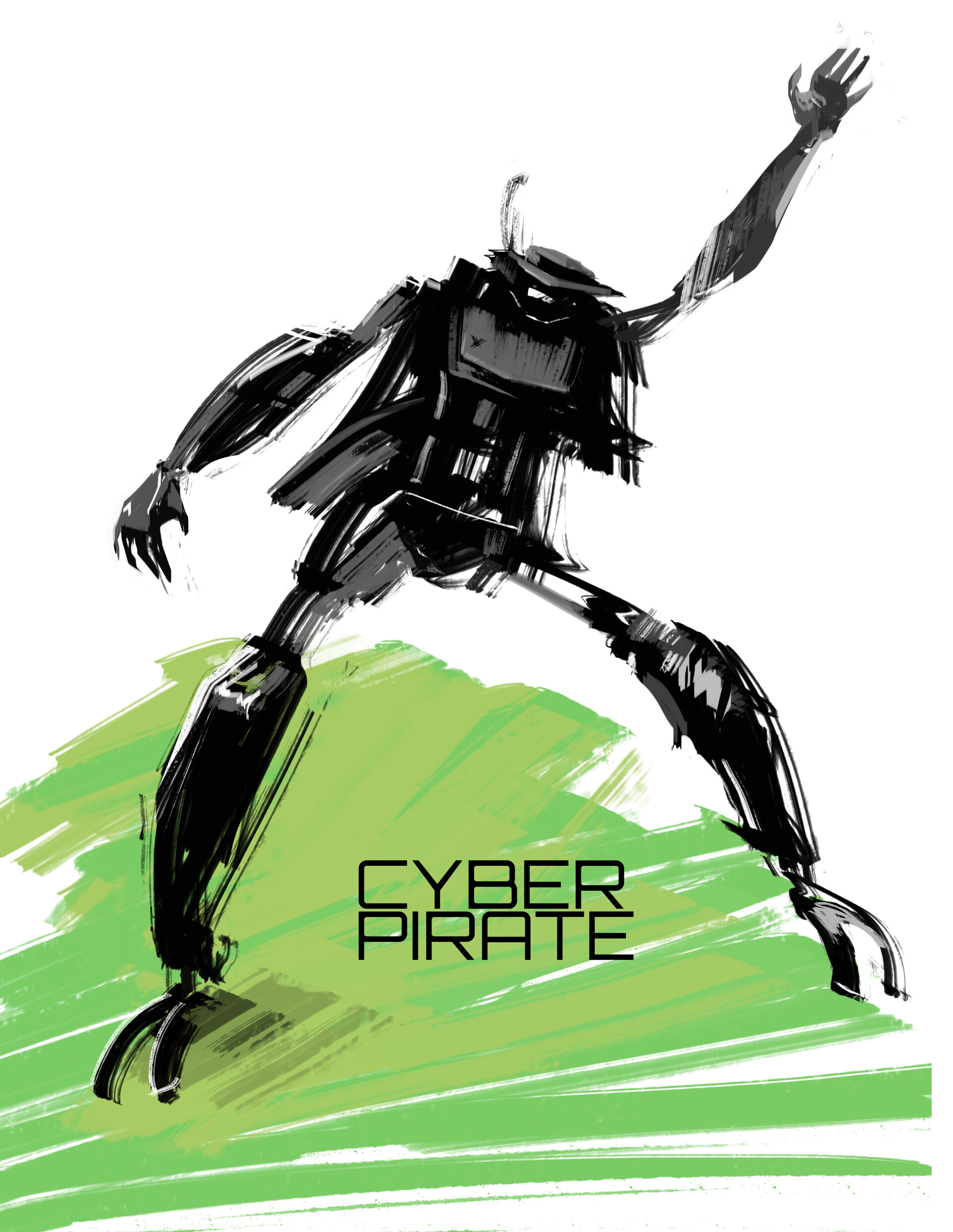 ArtStation - Cyber pirate artwork