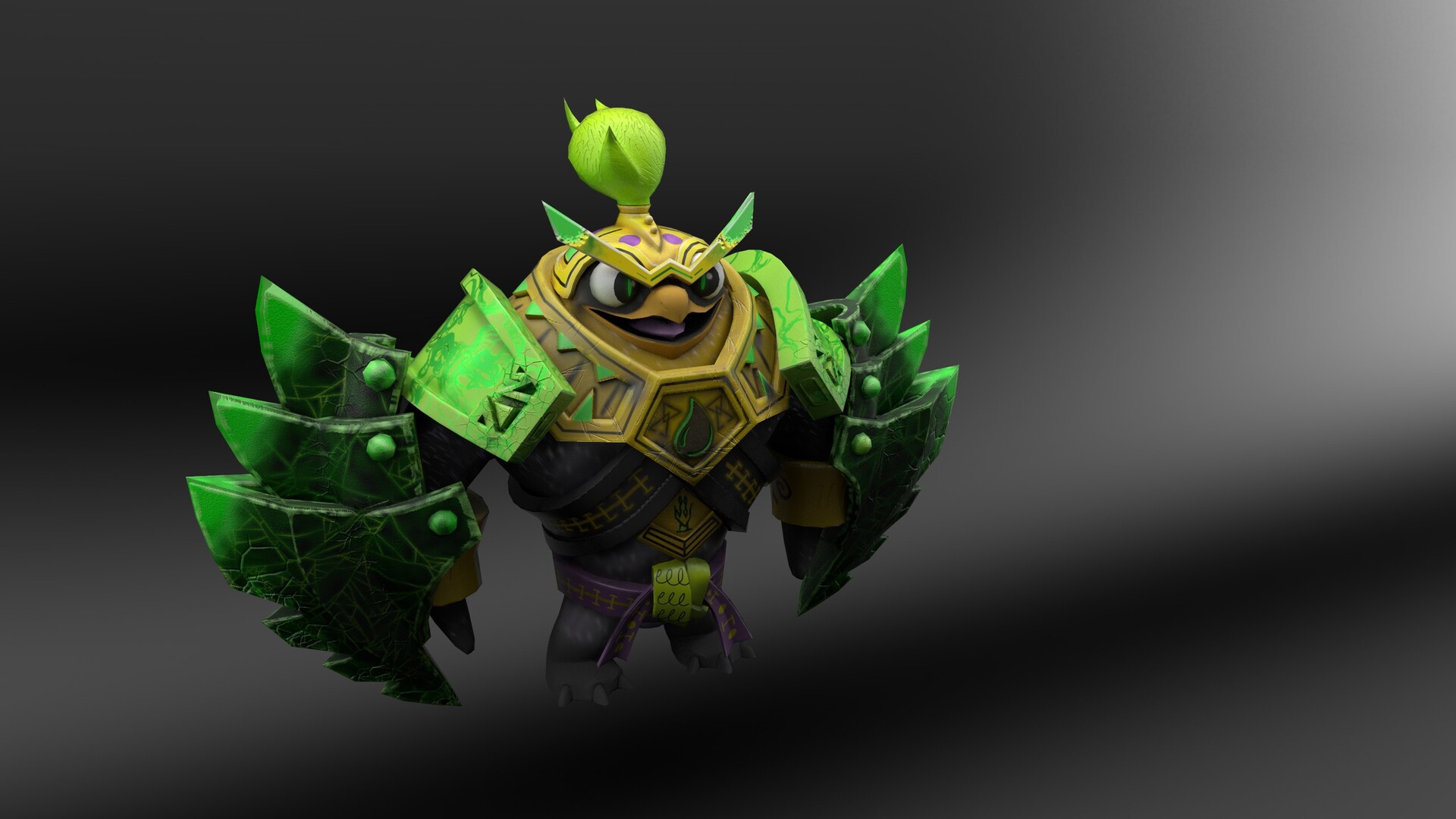 Alex Mckie - Texture Study - Kingpin with DOTA 2 Style Textures
