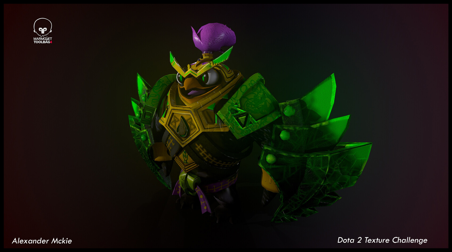 Alex Mckie - Texture Study - Kingpin with DOTA 2 Style Textures