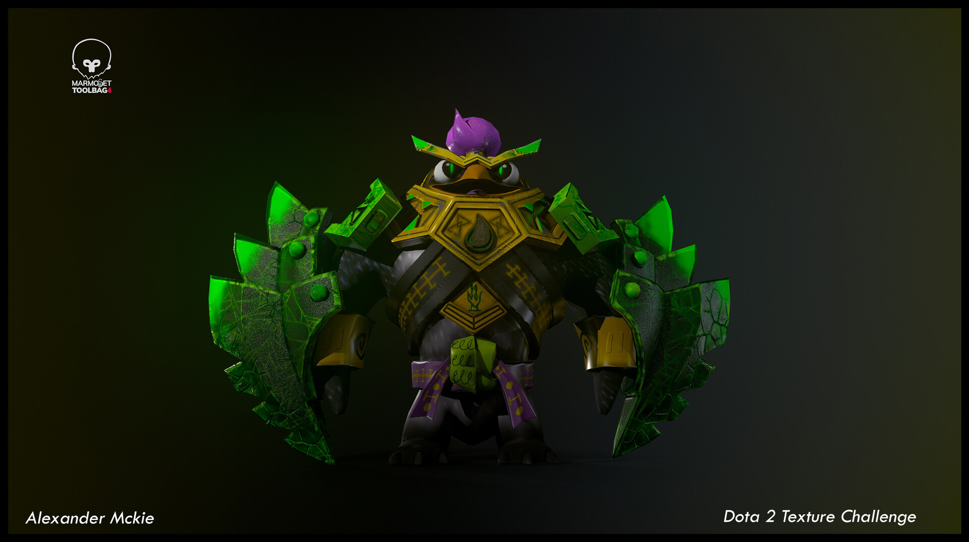 Alex Mckie - Texture Study - Kingpin with DOTA 2 Style Textures