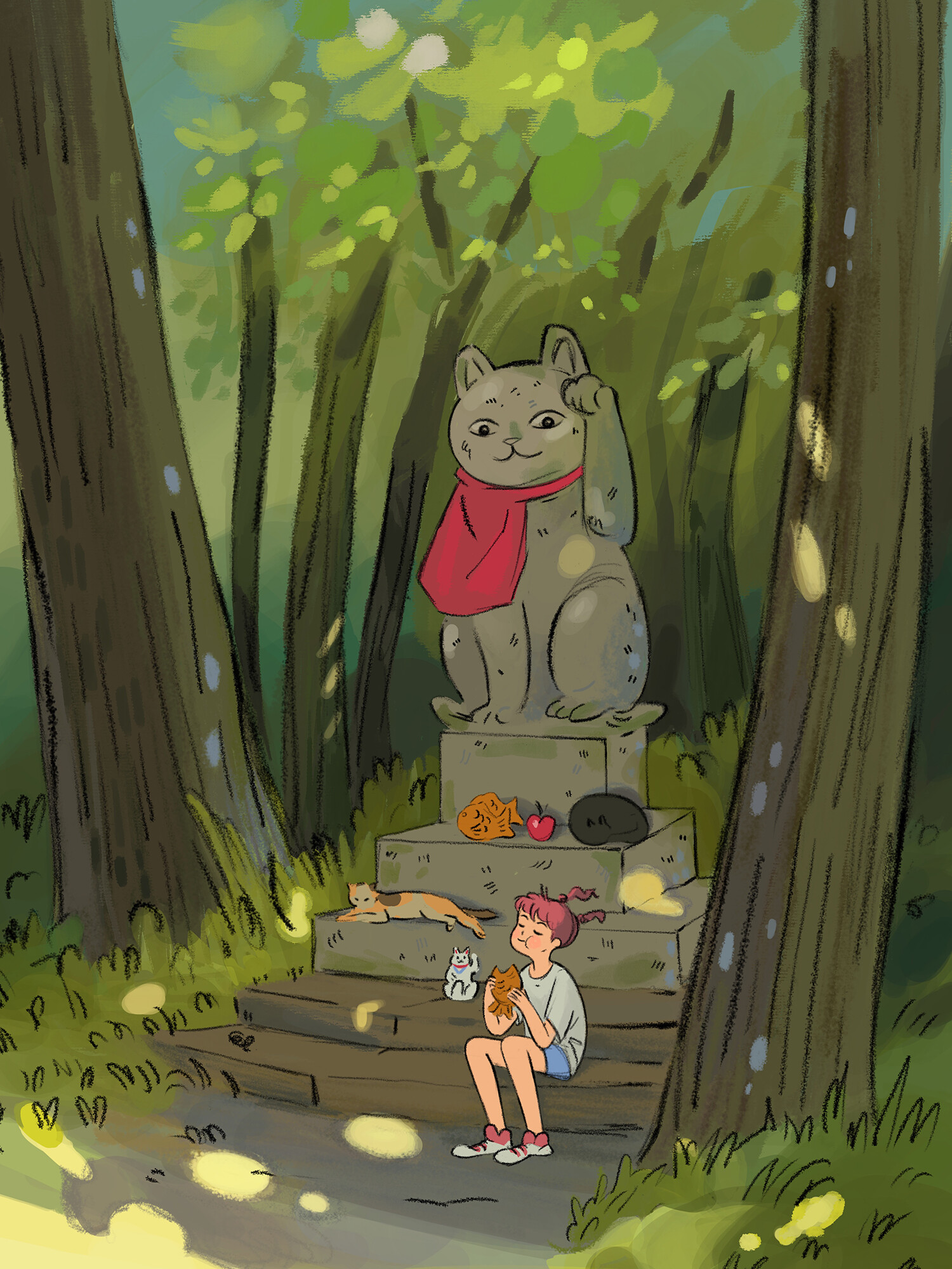 ArtStation - Dreams of Japan: Maneki-neko