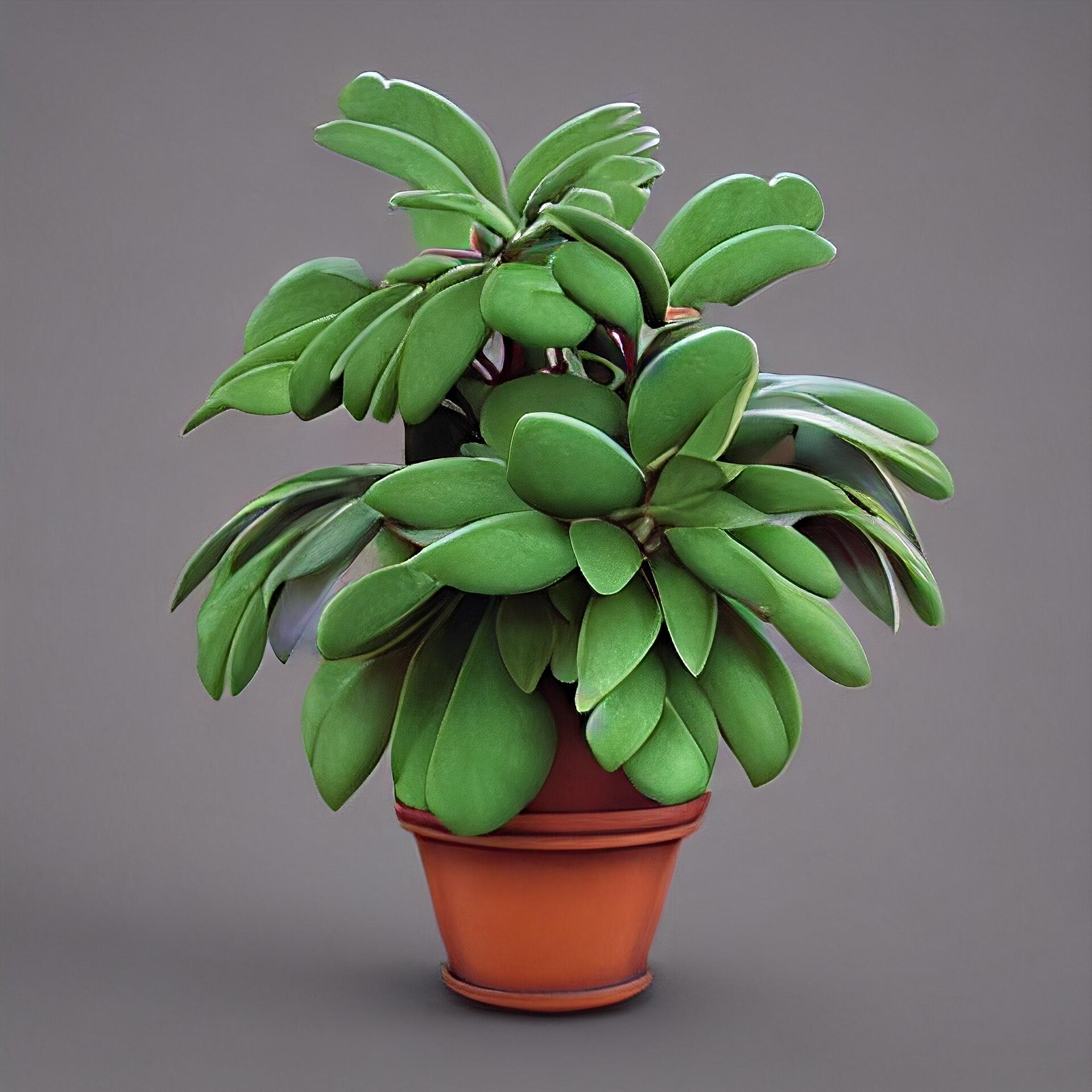 ArtStation - Series of generated renders of a flower in a pot.