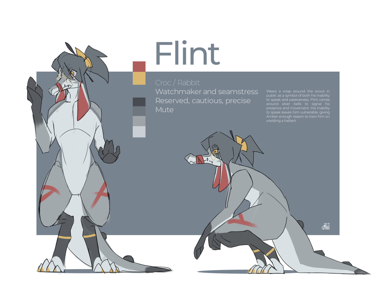 Justin Soza-Soto - Flint Character Ref - Sketches