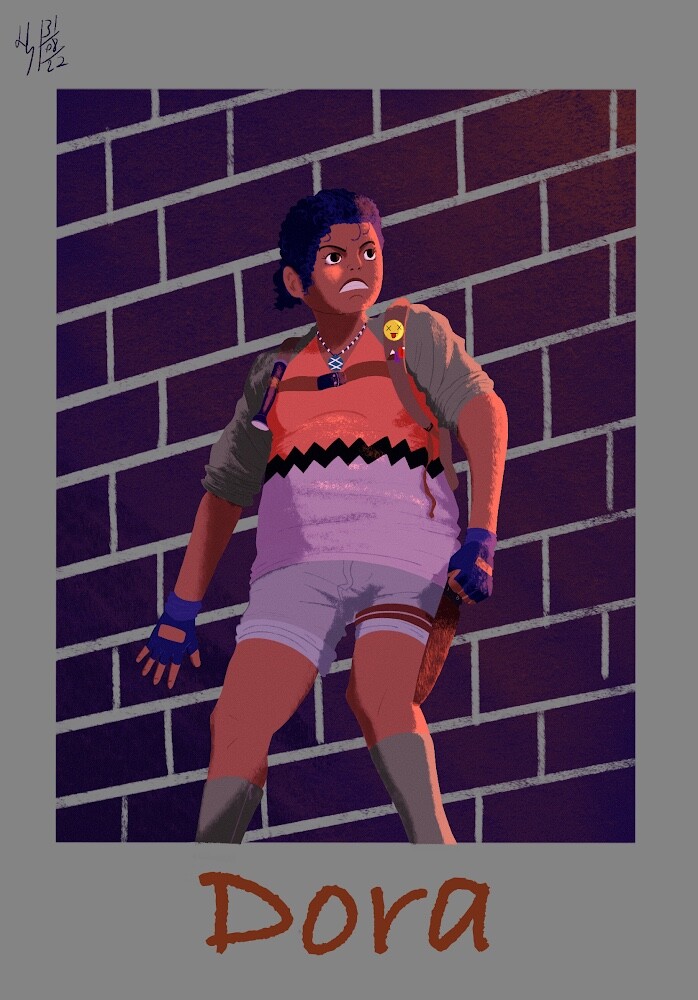 ArtStation - Dora (a small tribute to my mother while I was studying a little bit ️)
