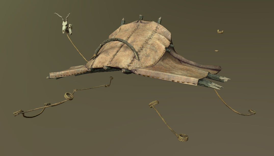 ArtStation - Leather tent