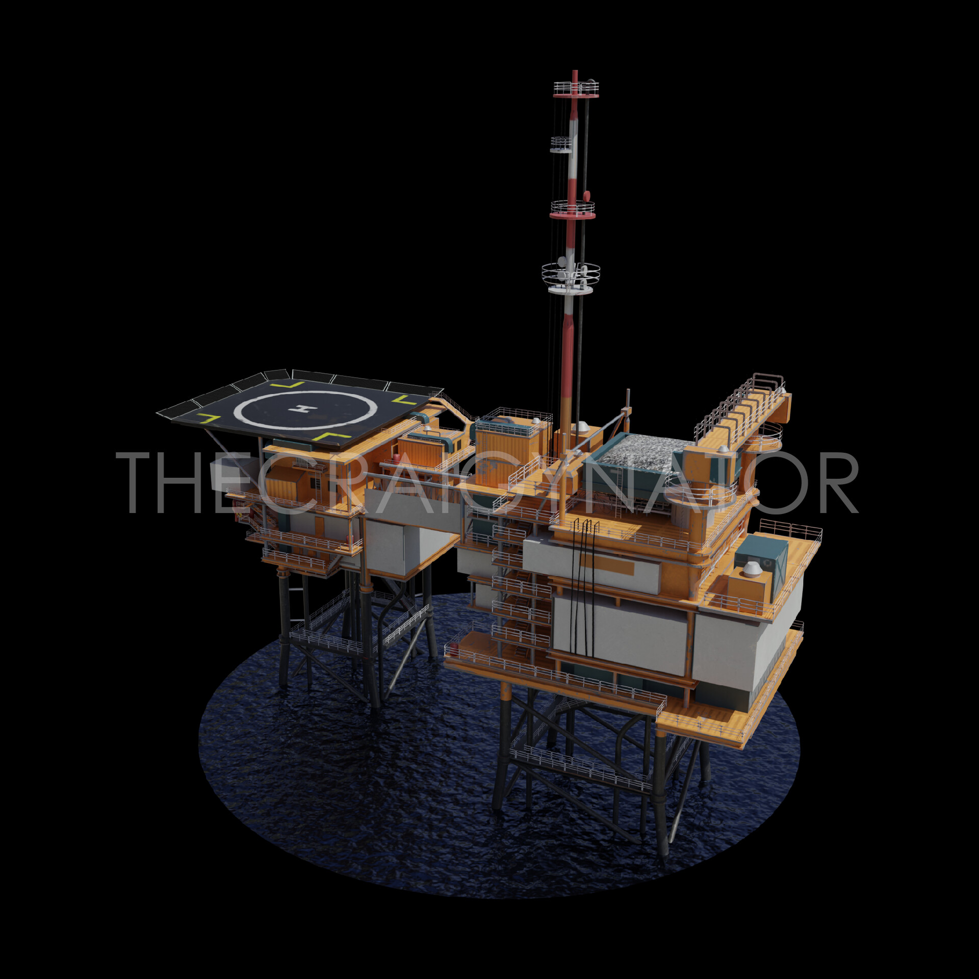 ArtStation - Oil Rig