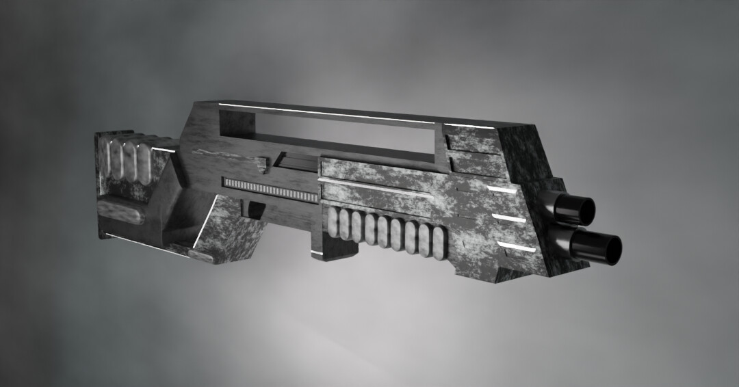 ArtStation - Gun 3d model