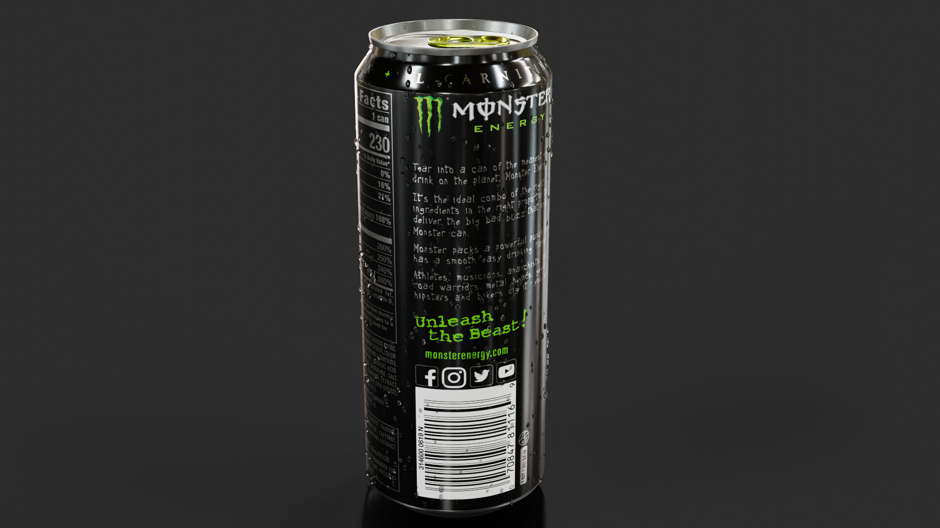 Burnout3D - Monster Energy Can