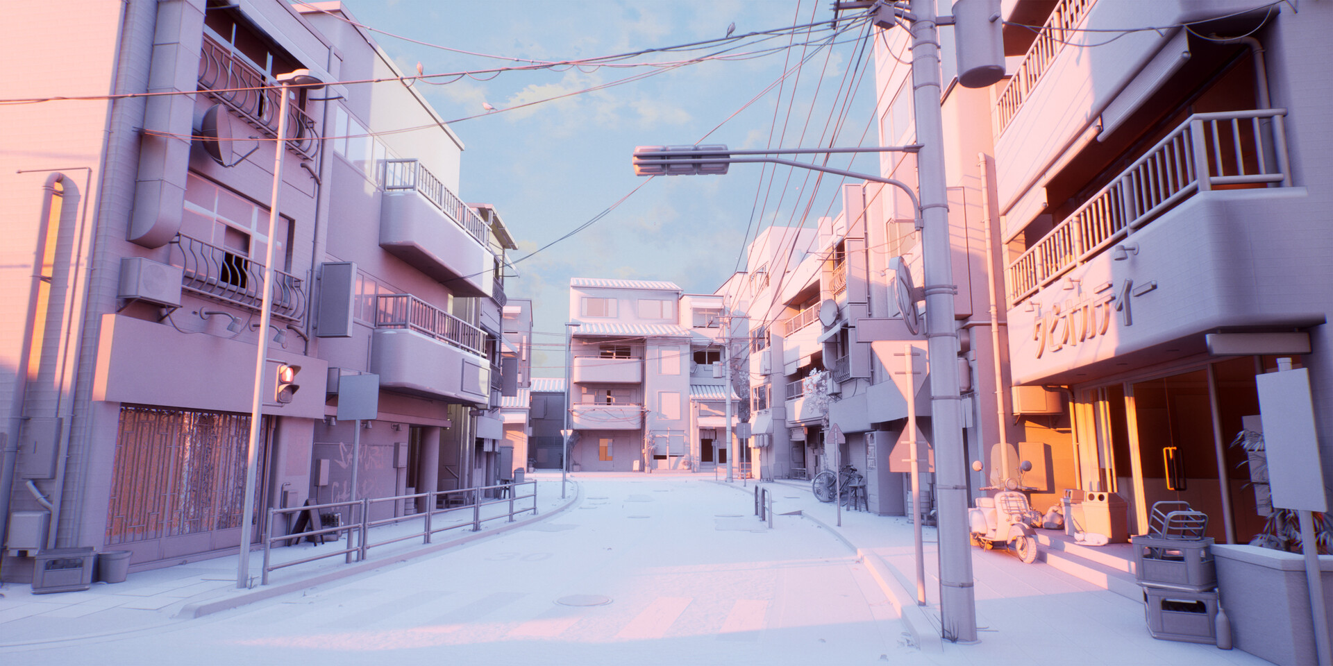 Yan ru - UE5 Japanese street anime scene map