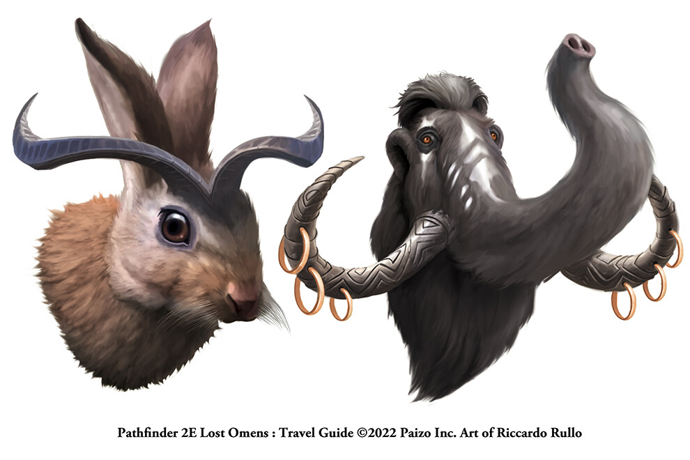 ArtStation - Portraits set 7 for Pathfinder 2E Lost Omens : Travel Guide