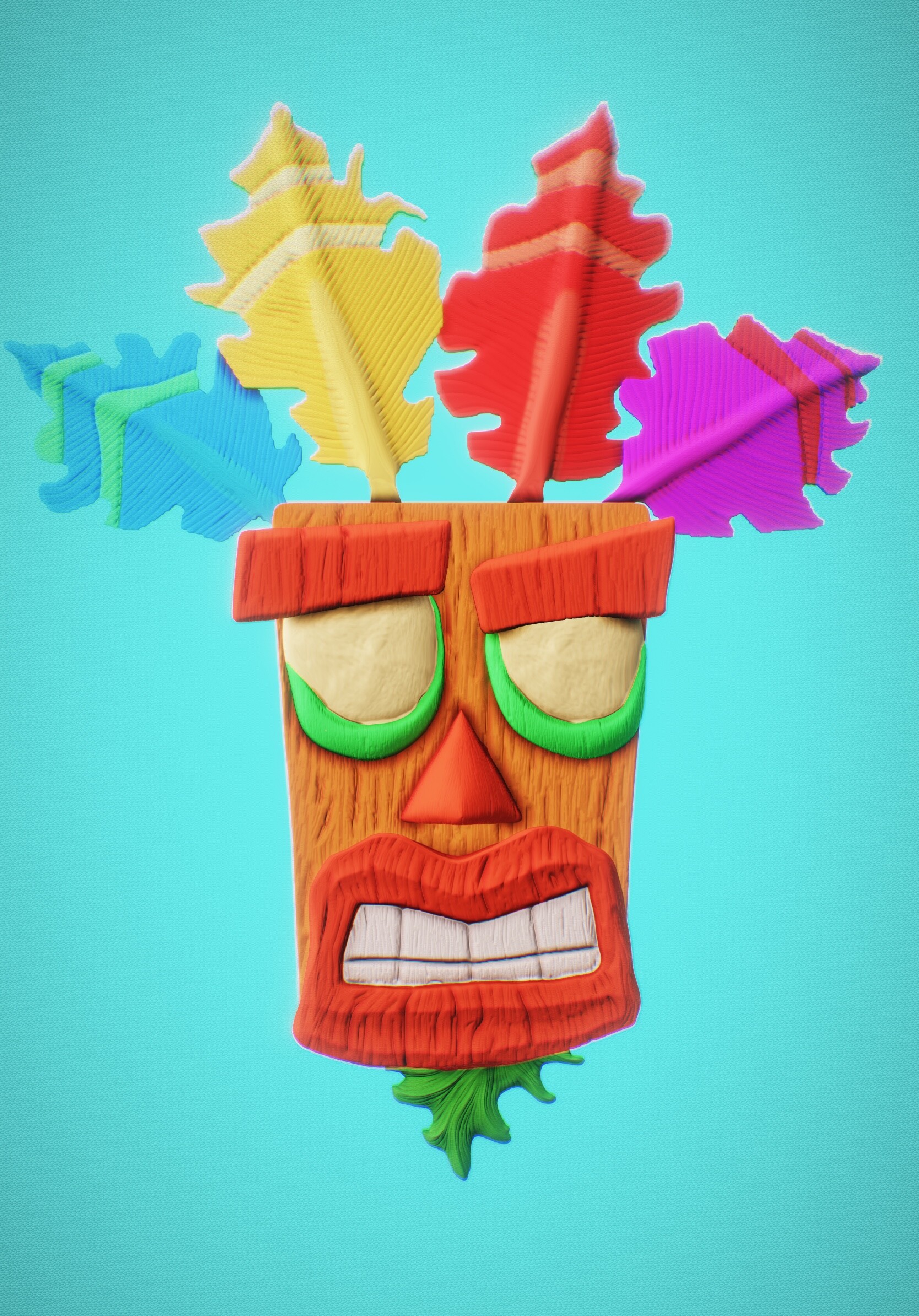 ArtStation - AKU-AKU - CRASH BANDICOOT
