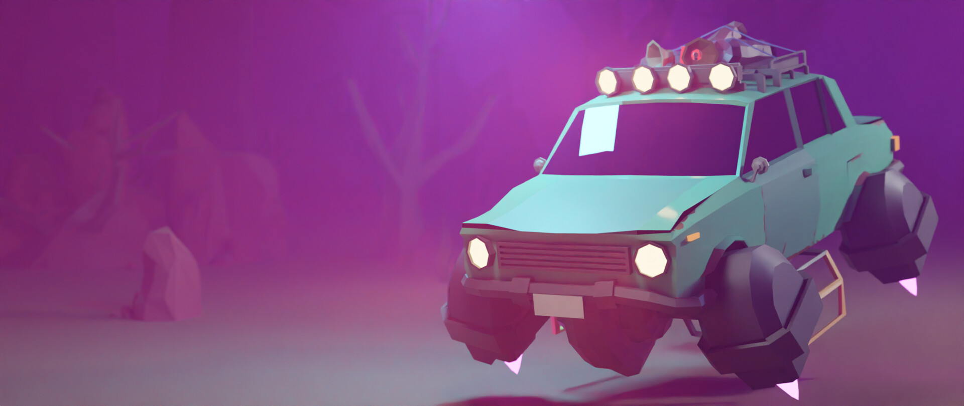 ArtStation - Low poly Car Model