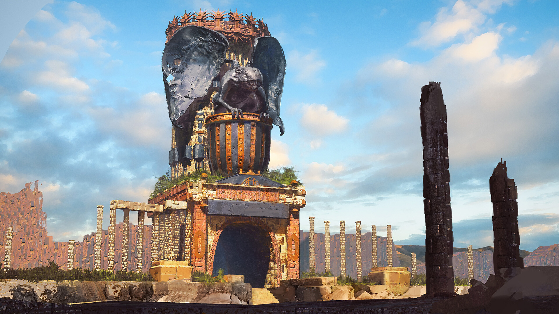 ArtStation - Arch with dragon