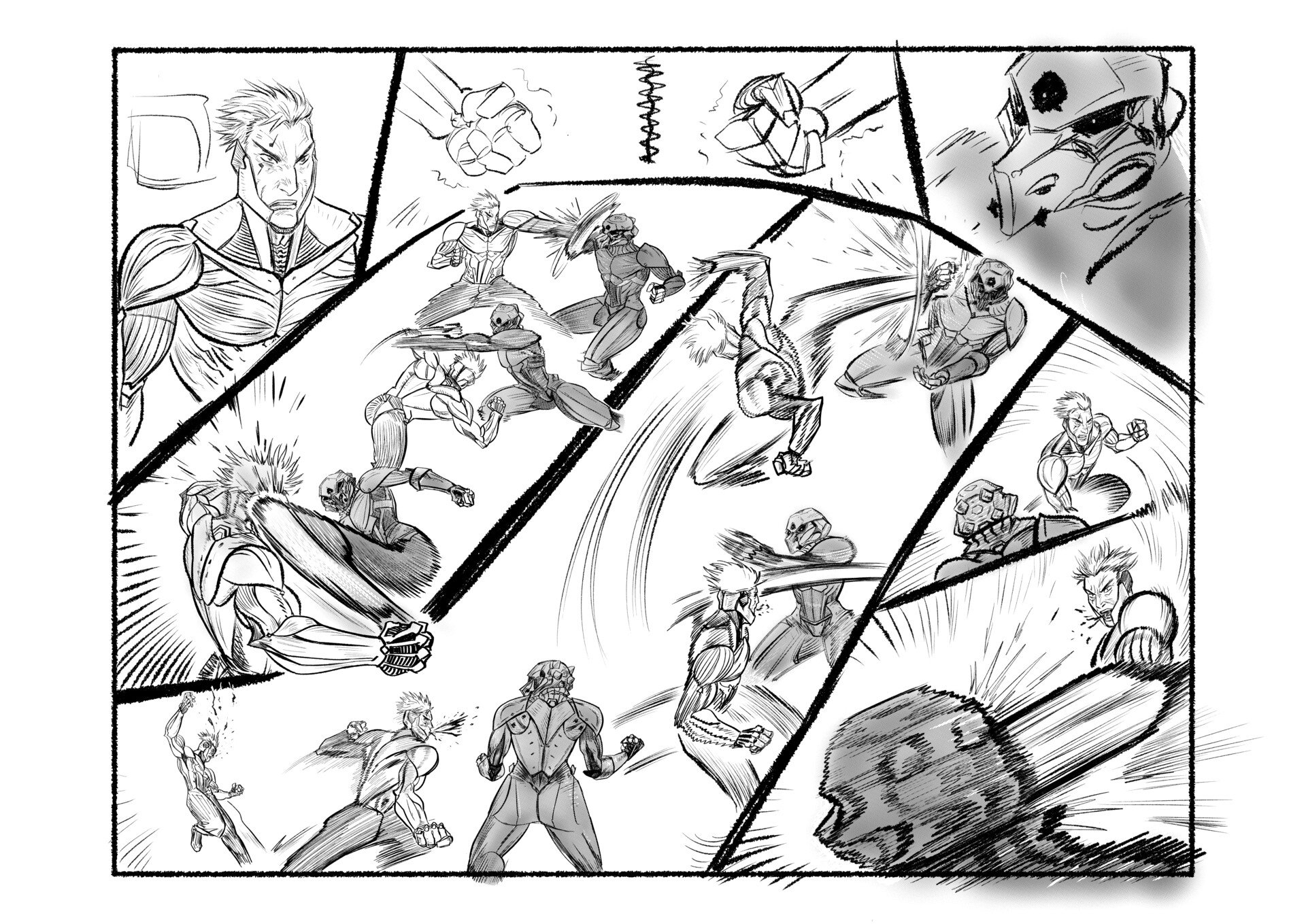 ArtStation - Fight scene 1