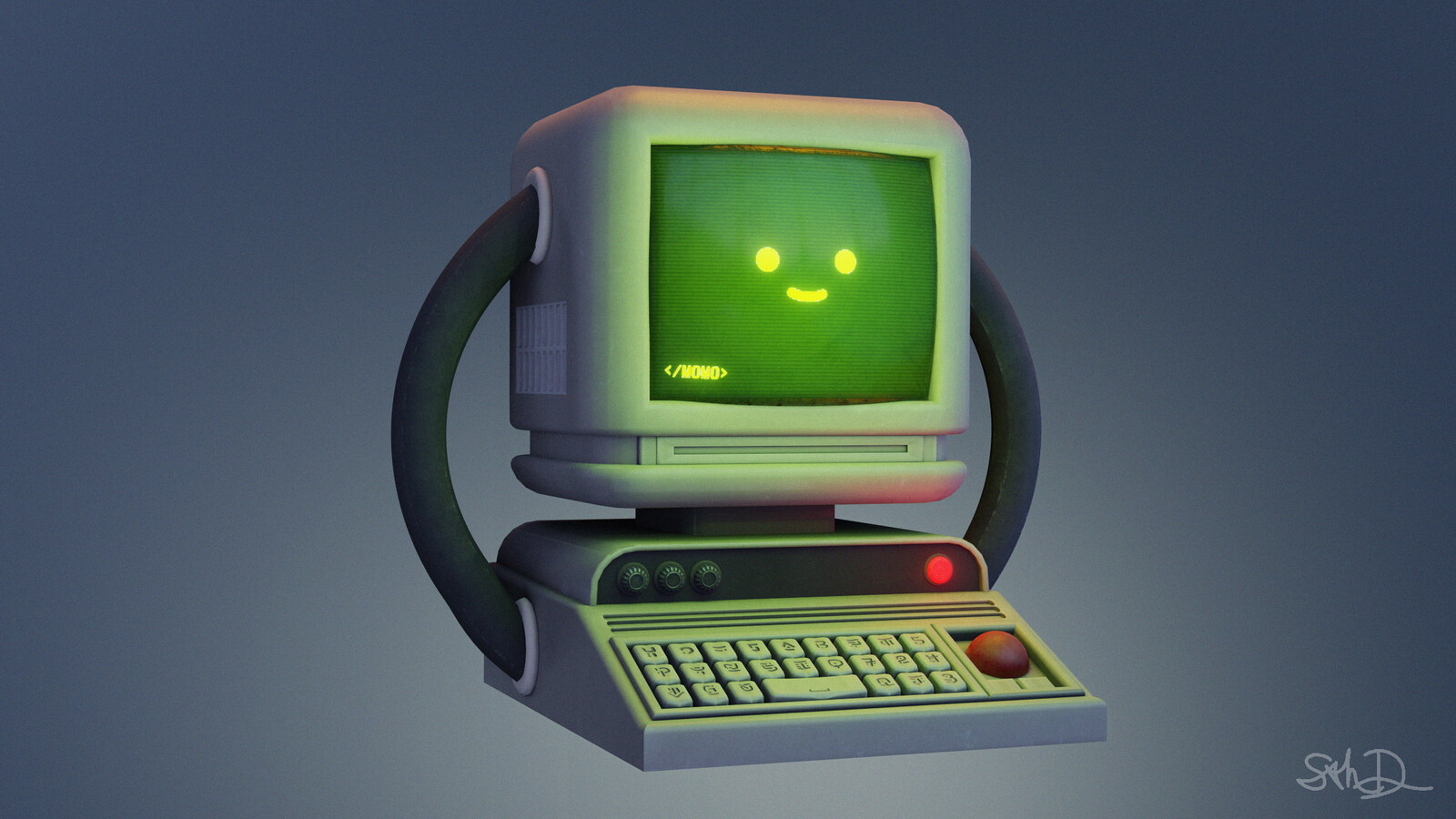 Seth Dharma - Stylized Retro-Scifi Computer
