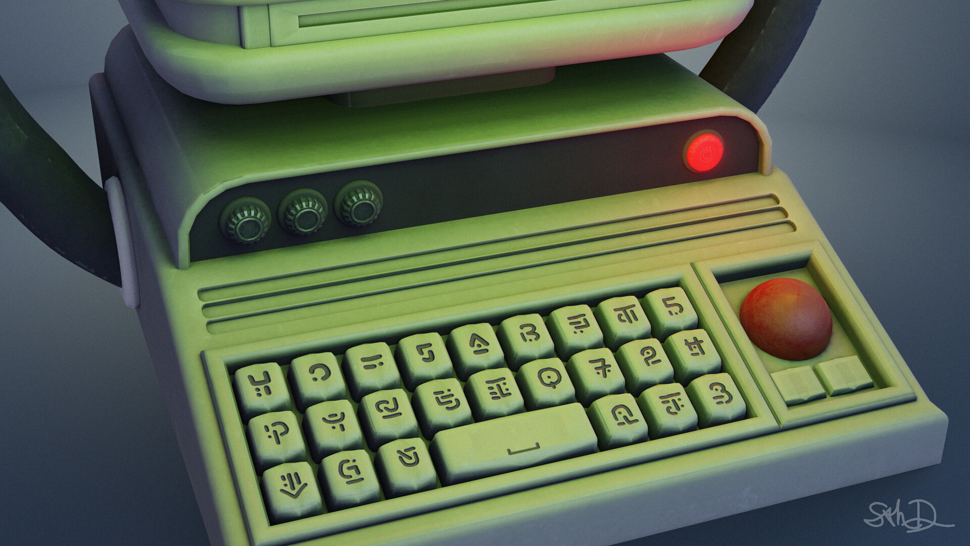 Seth Dharma - Stylized Retro-Scifi Computer