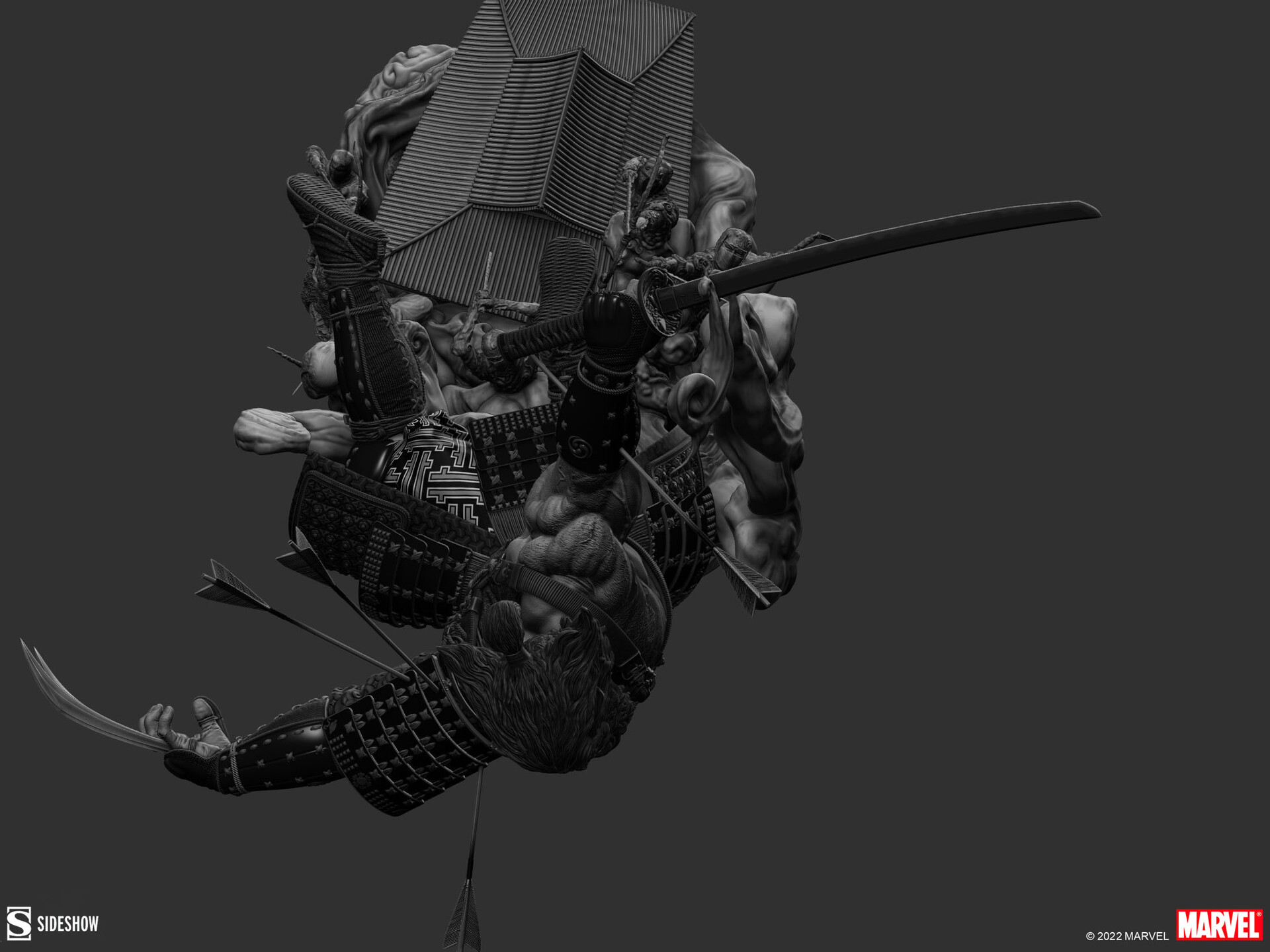 martin canale - WOLVERINE RONIN PREMIUM FORMAT BY SIDESHOW COLLECTIBLES.