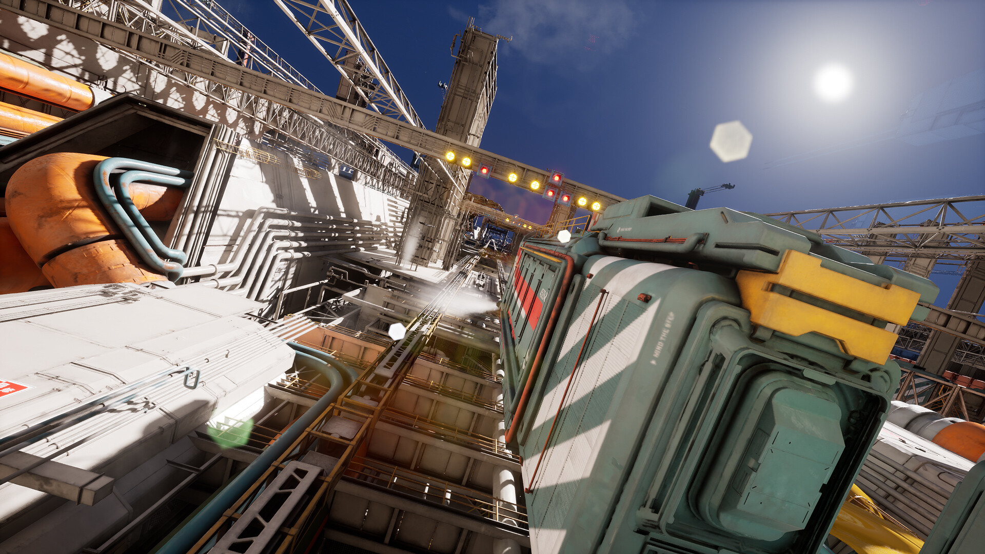 Vasiliy Poryagin - Sci - Fi Vertical Railway Station Environment Unreal Engine 5