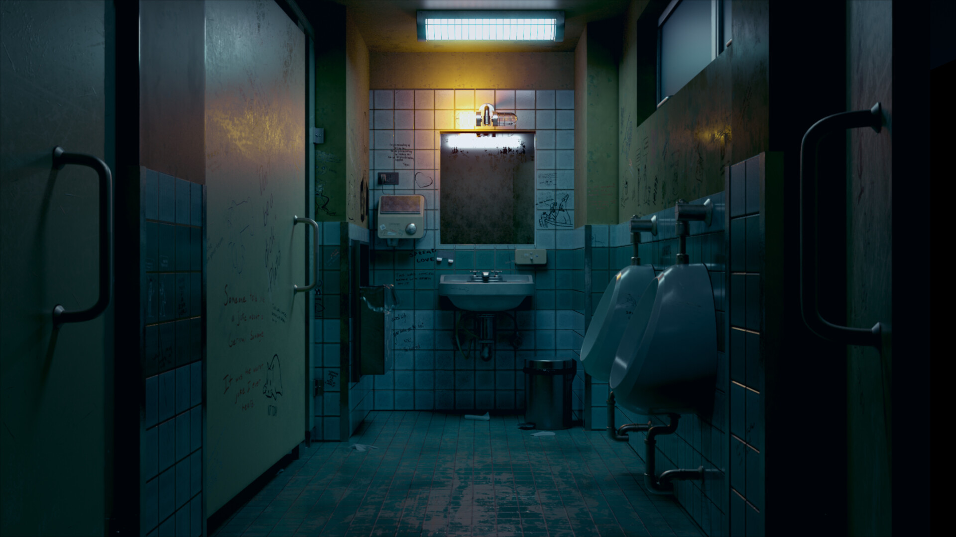 ArtStation - Dark Bathroom