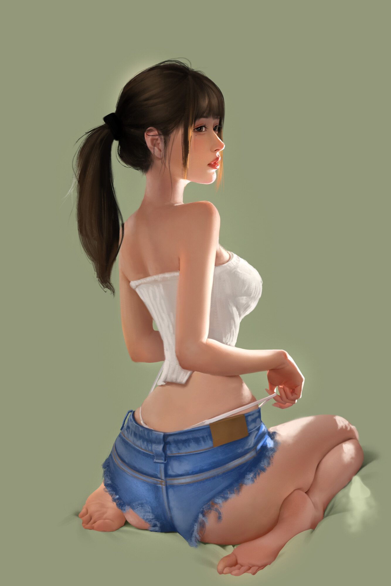 ArtStation - experiment 牛仔少女