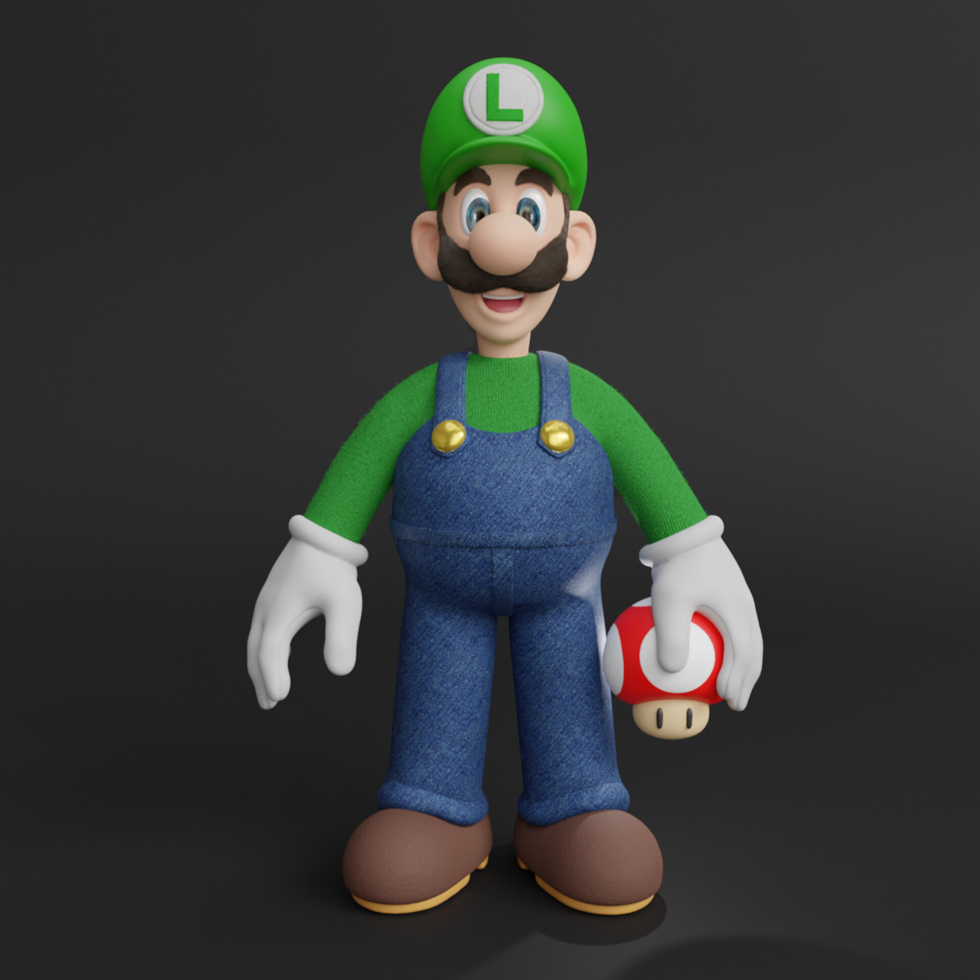 ArtStation - Luigi - Mario Bros